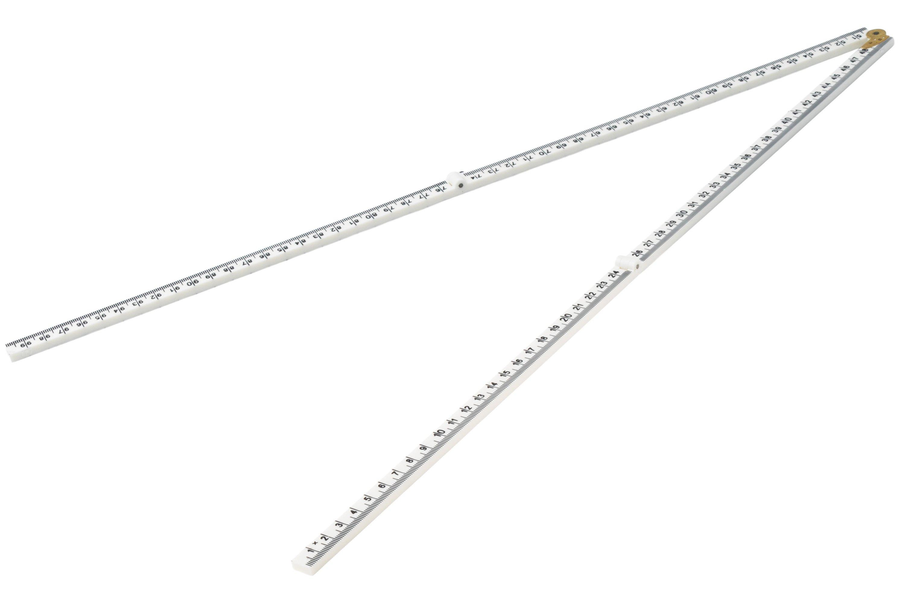 Schuil 8624, plastic folding rule white, 1 m | Advantageously shopping ...