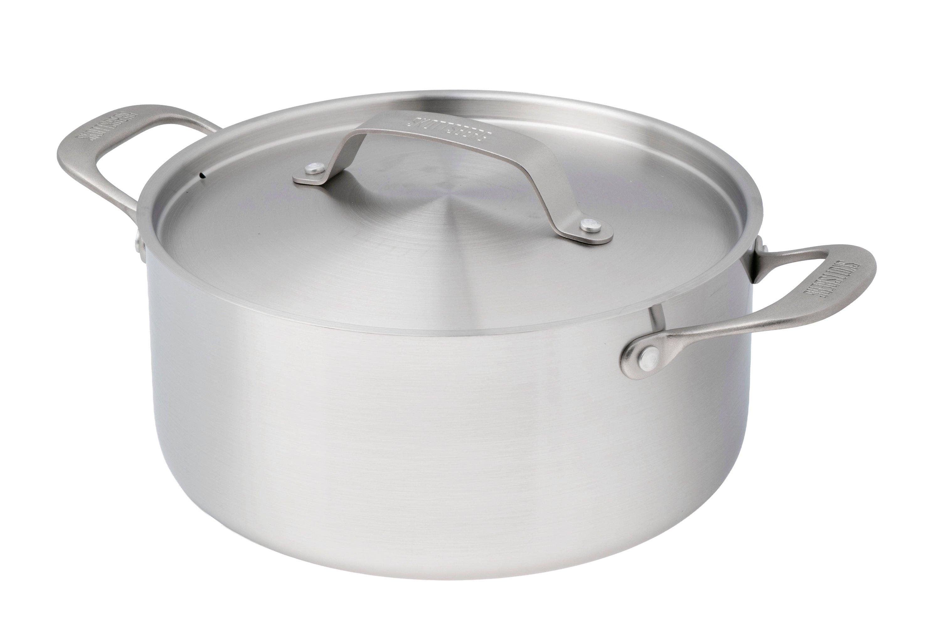 Skottsberg Stainless Steel 535704 pot with lid, 24 cm | Advantageously ...
