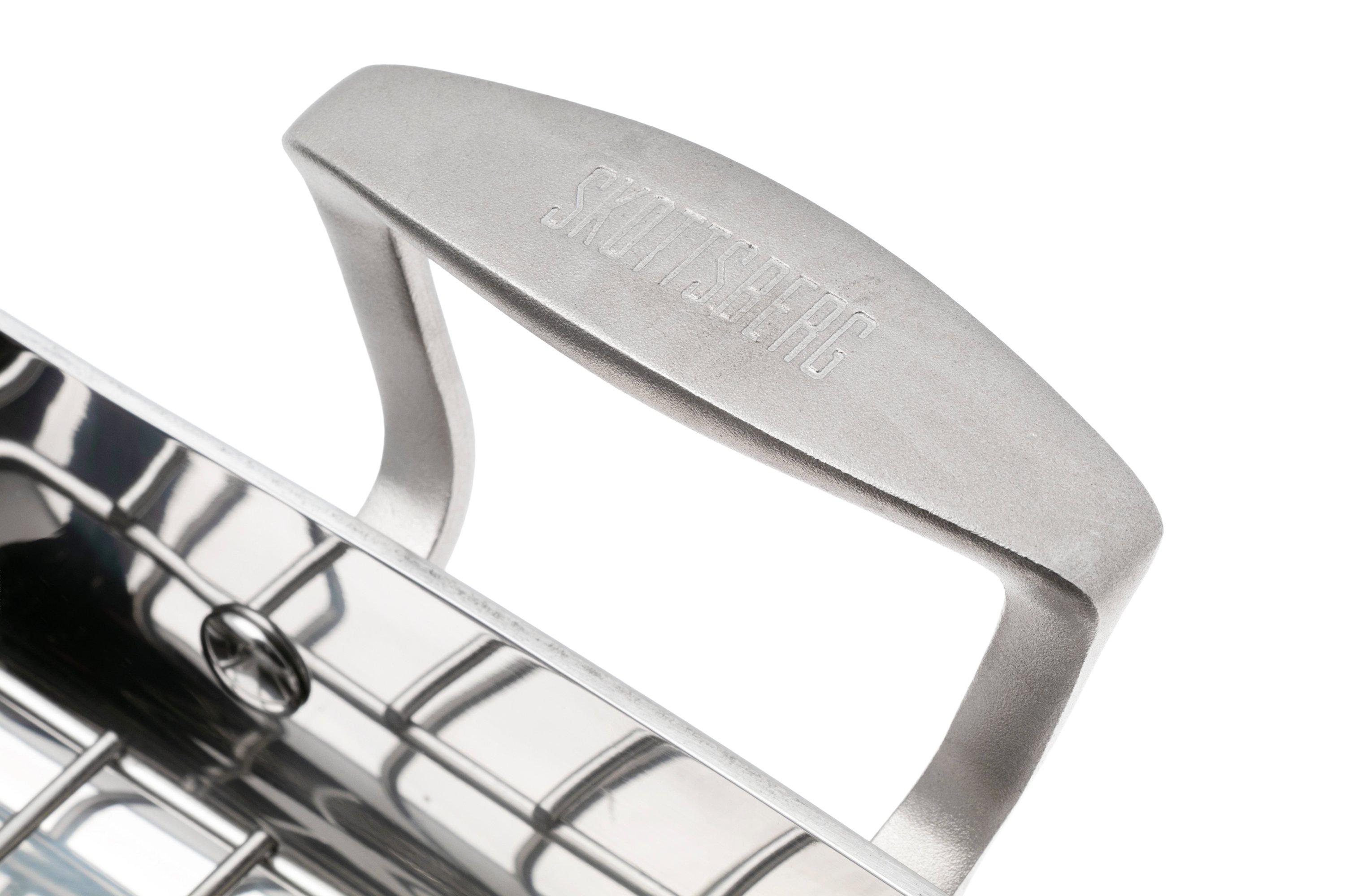 Skottsberg Stainless Steel 7262312 braadslede met rooster, 35 x 25 cm ...