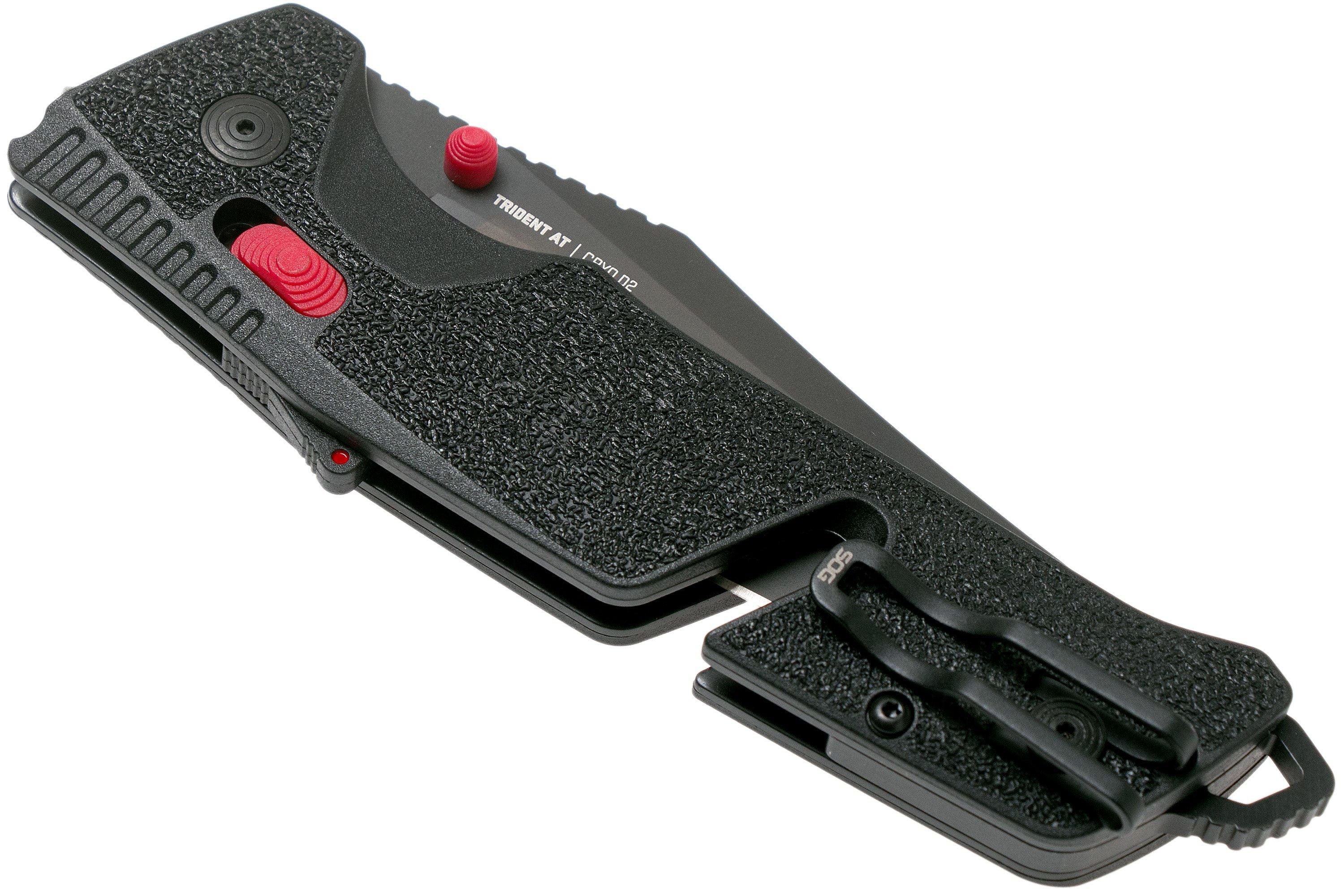 SOG Trident AT Black Red 11-12-01-57 pocket knife | Advantageously ...