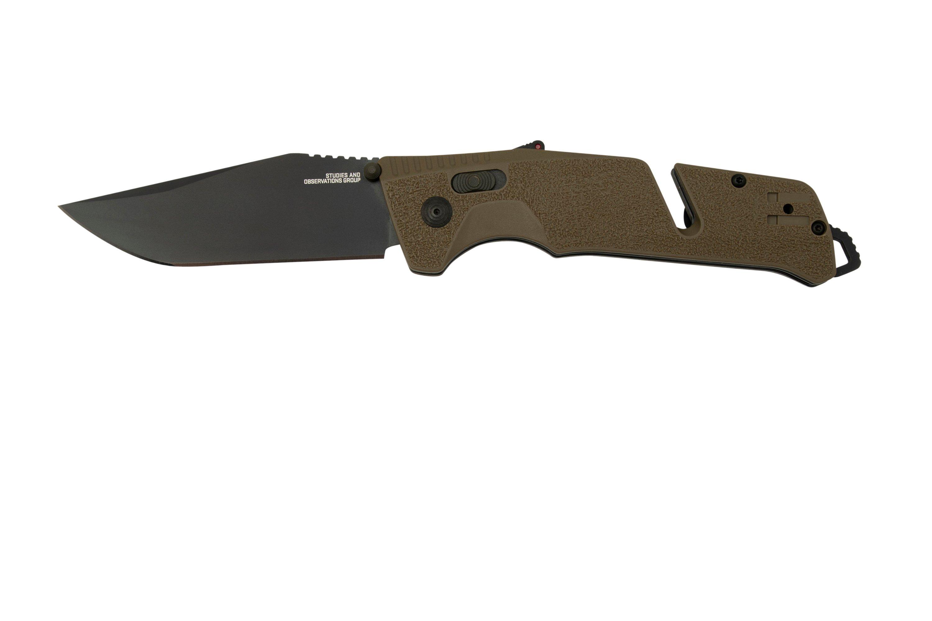SOG Trident AT Flat Dark Earth Tanto 11-12-12-41 pocket knife ...