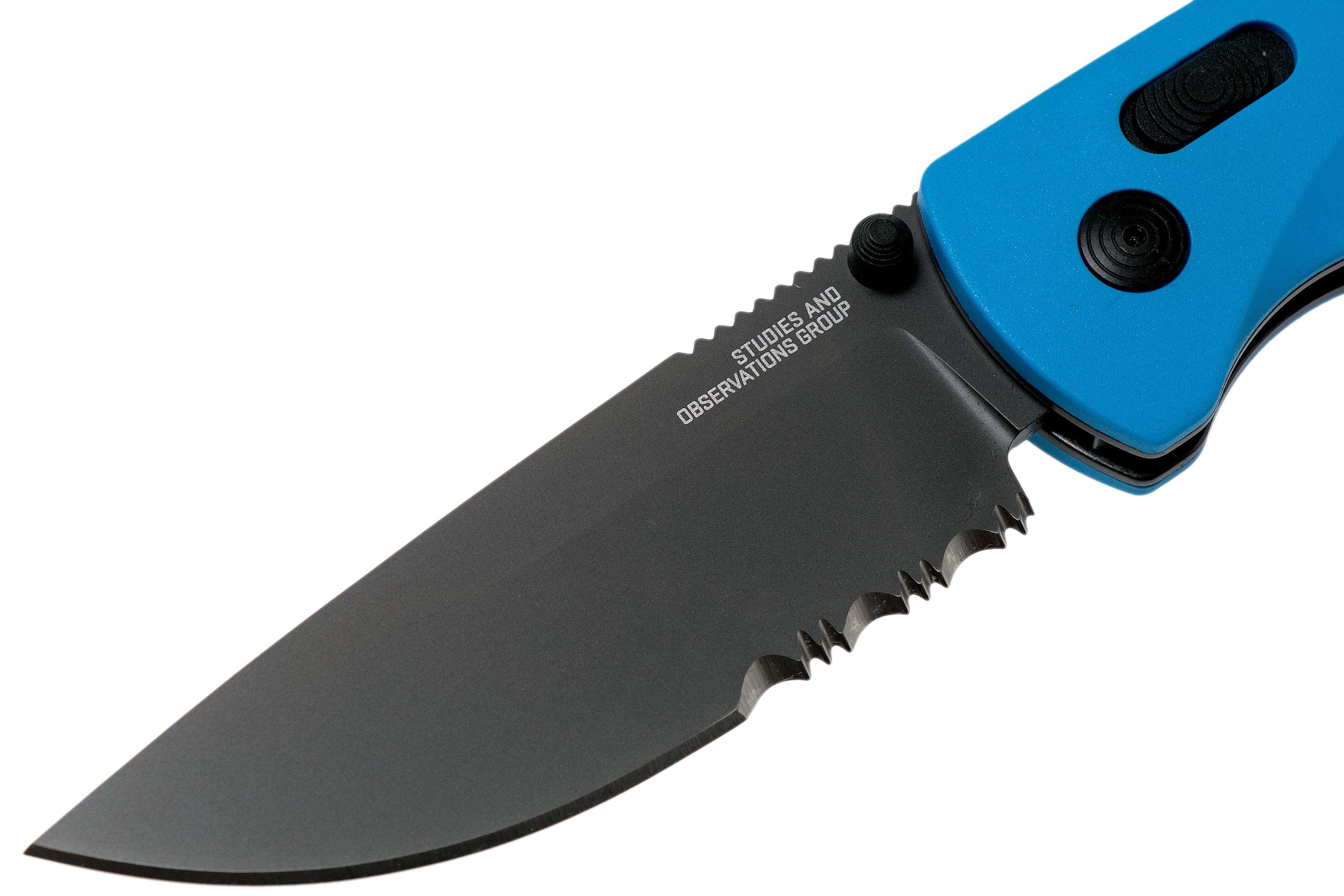 SOG Flash AT Civic Cyan Serrated 11-18-04-57 pocket knife ...