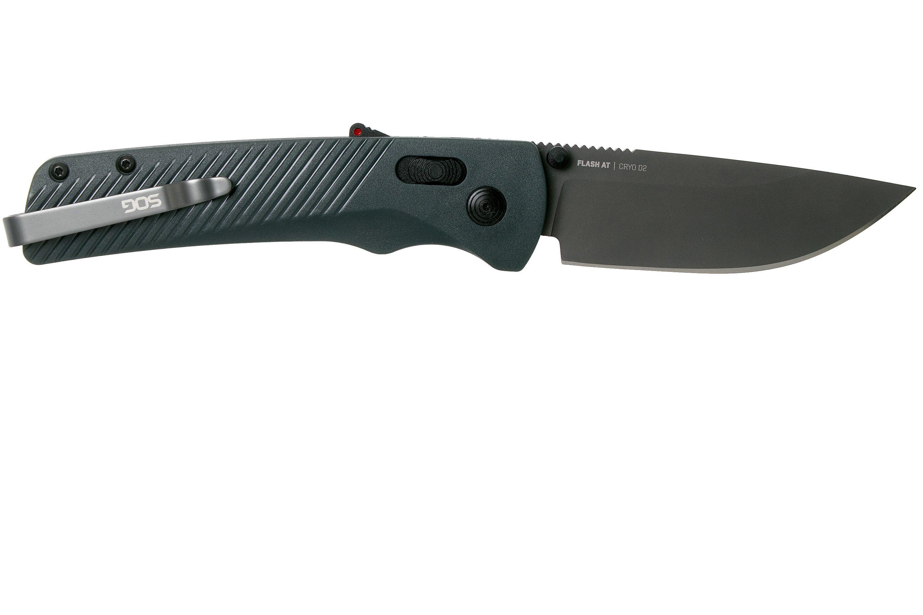 SOG Flash AT Urban Grey 11-18-05-57 pocket knife | Advantageously ...