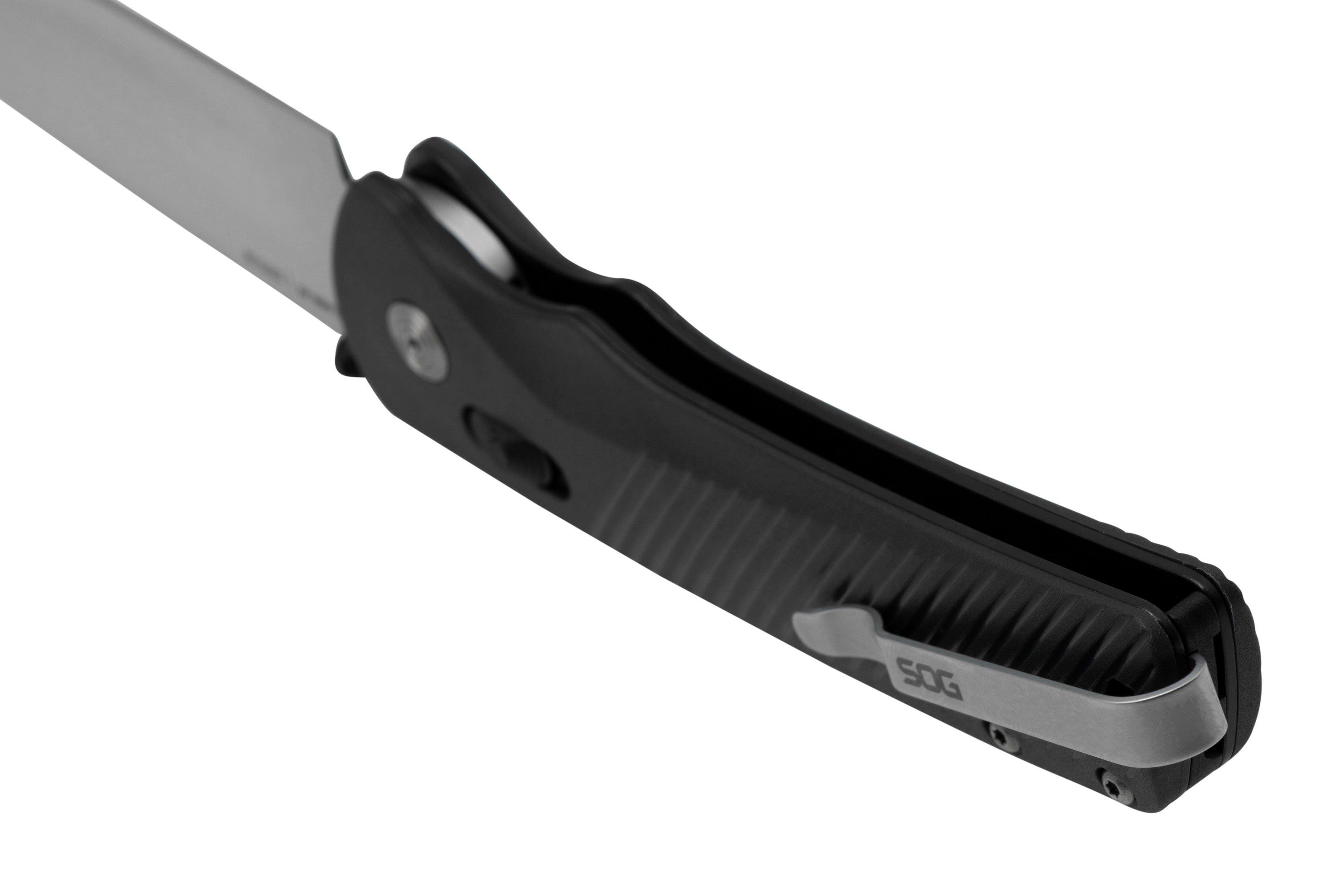SOG Flash AT Urban Gray Satin 11-18-11-41 pocket knife | Advantageously ...