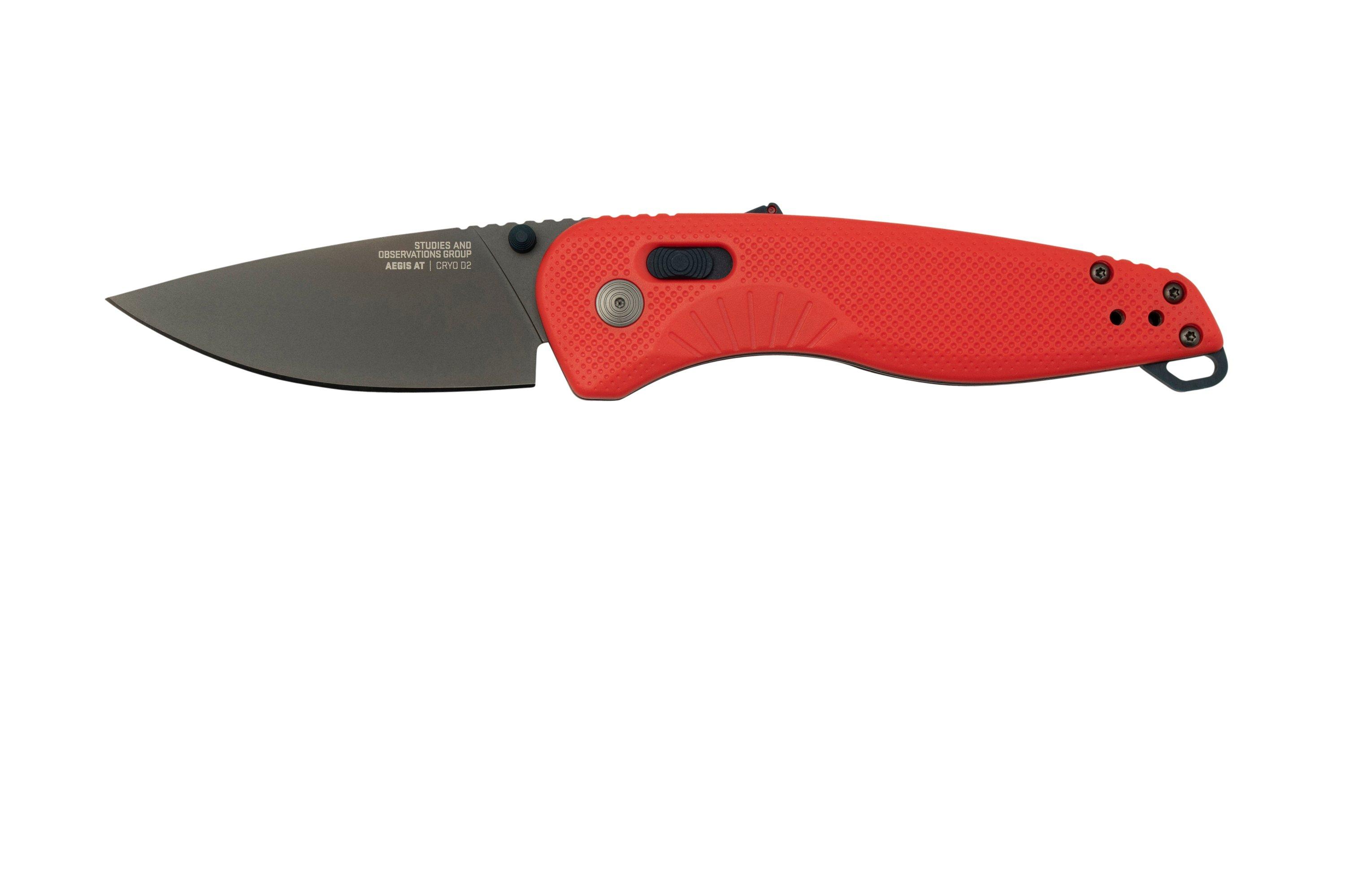 SOG Aegis AT Rescue Red Indigo 11-41-10-41 pocket knife ...