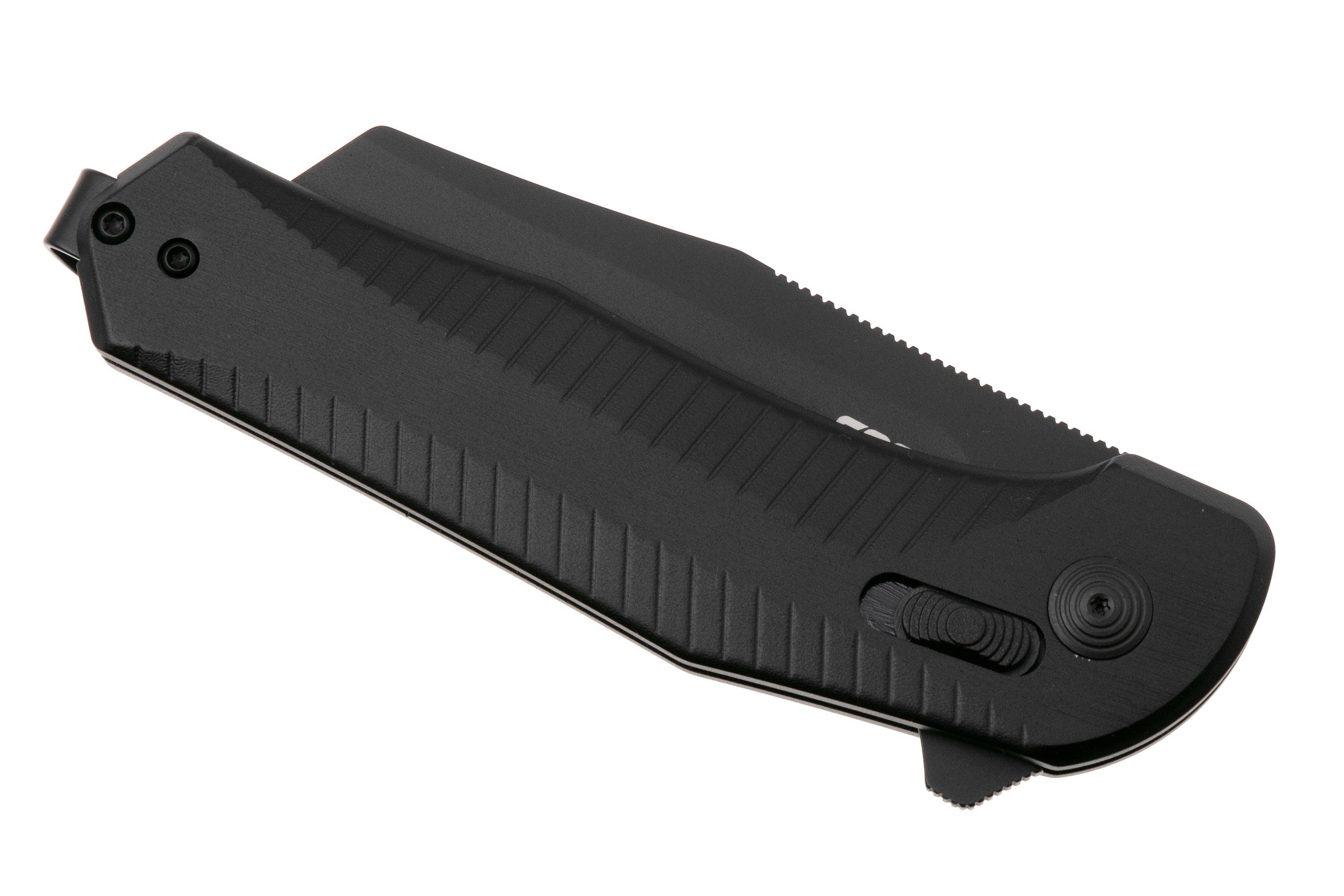 SOG Diverge XR 12-02-01-43, Black PVD D2, Black Aluminum pocket knife ...