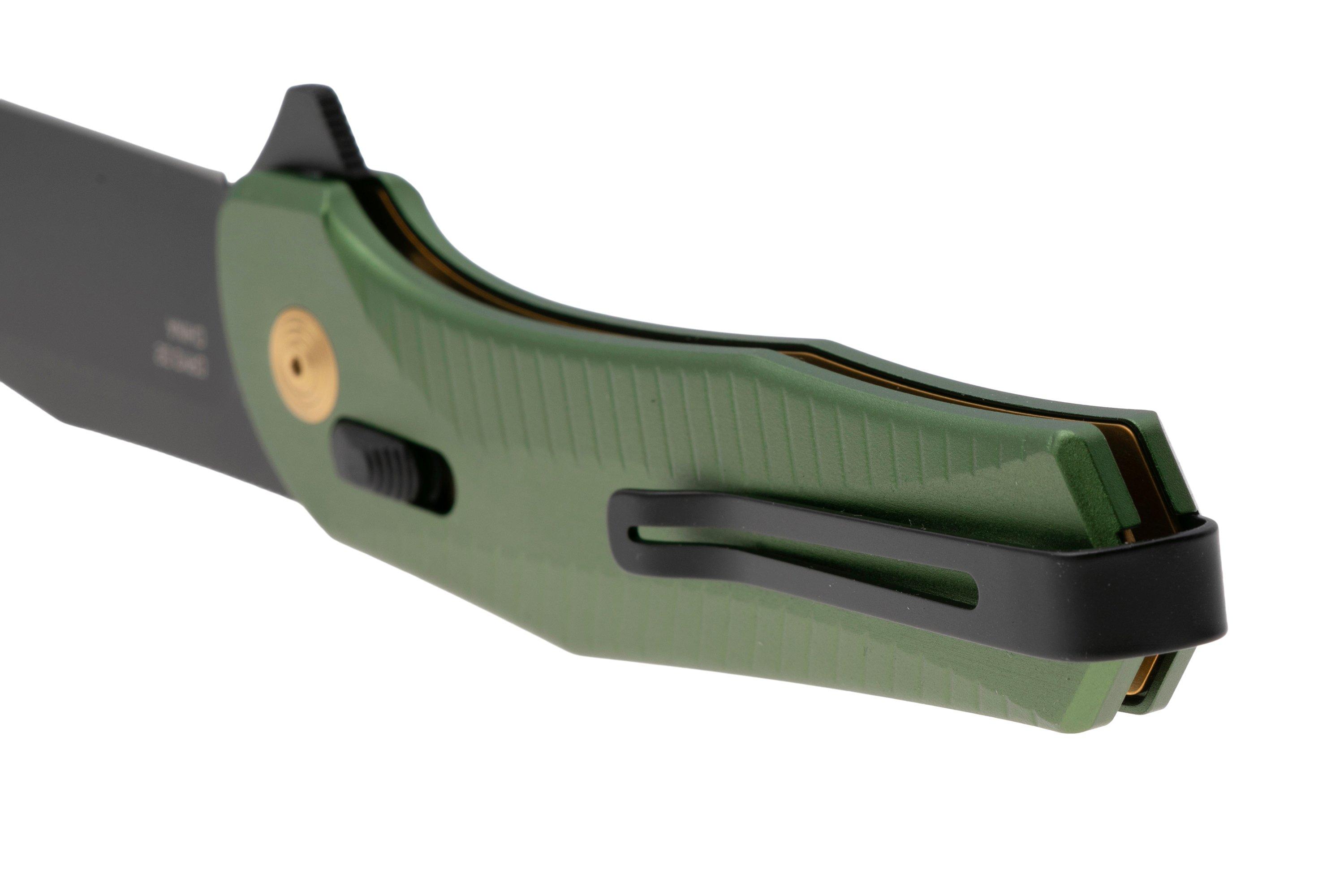SOG Diverge XR 12-02-03-43, Black PVD D2, Forest Green Aluminum navalha ...