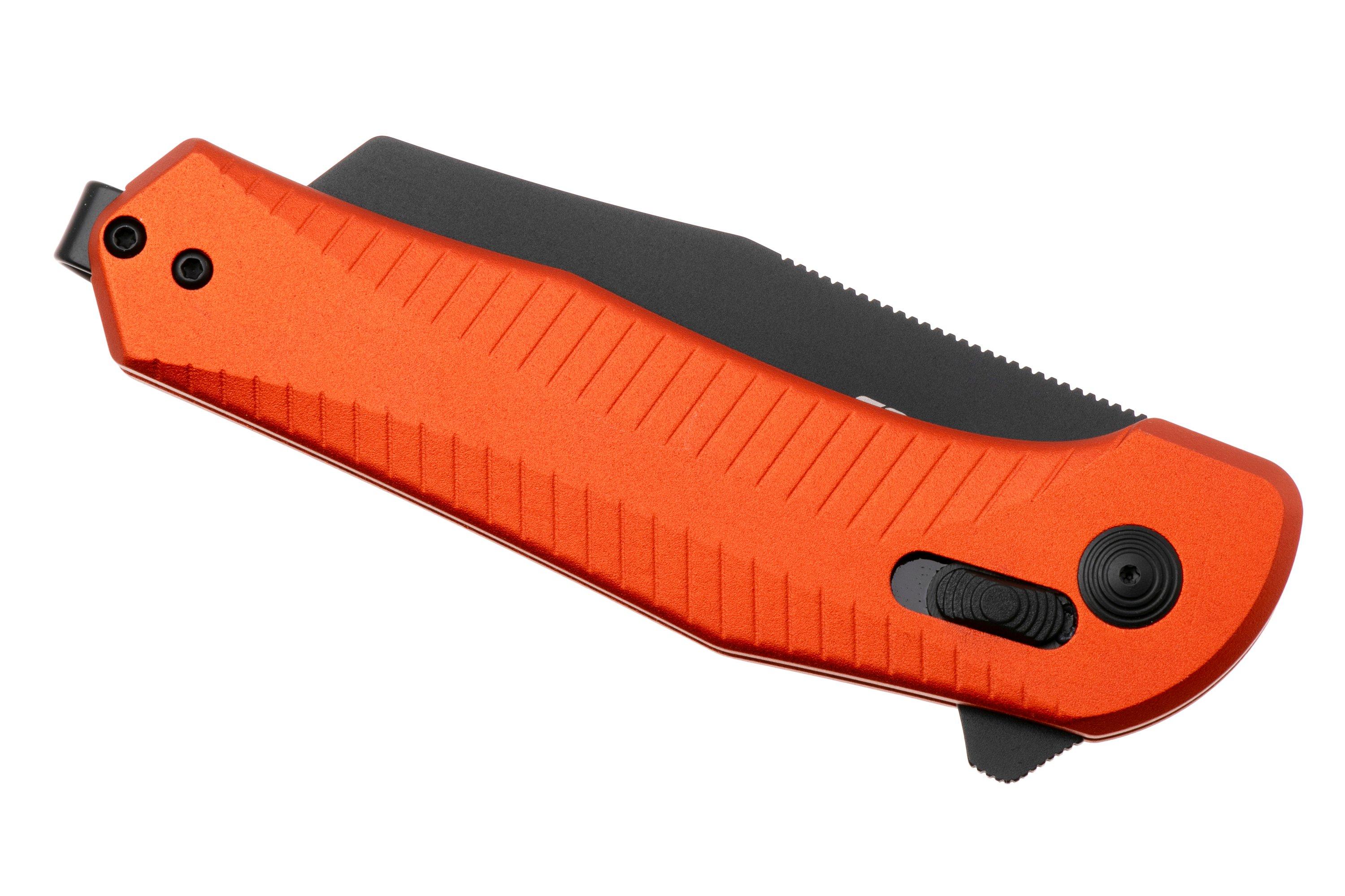 SOG Diverge XR 12-02-07-43, Black PVD D2, Burnt Orange Aluminum pocket ...