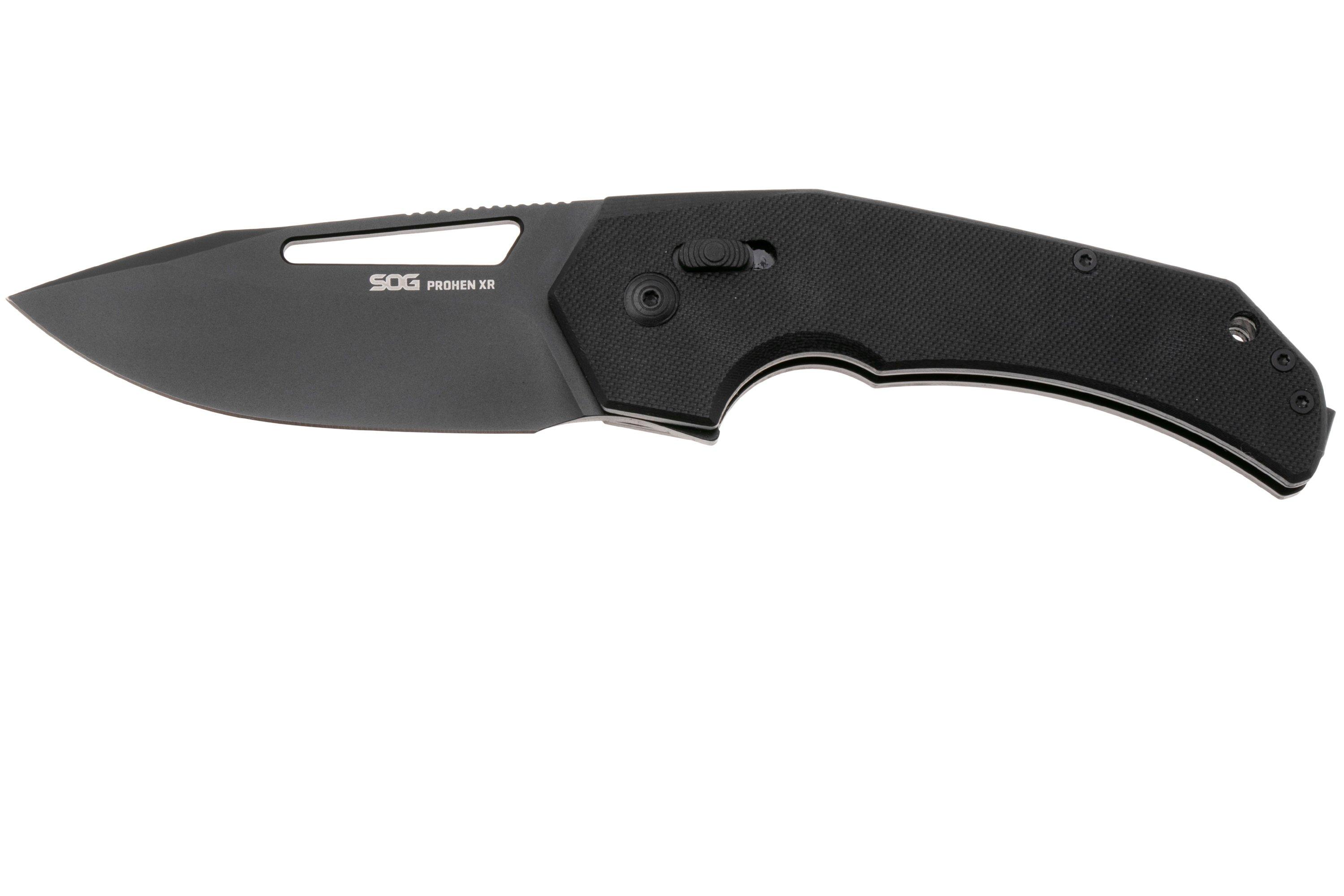 SOG Prohen XR 12-25-01-57, Titanium Nitride D2, Blackout G10 zakmes ...