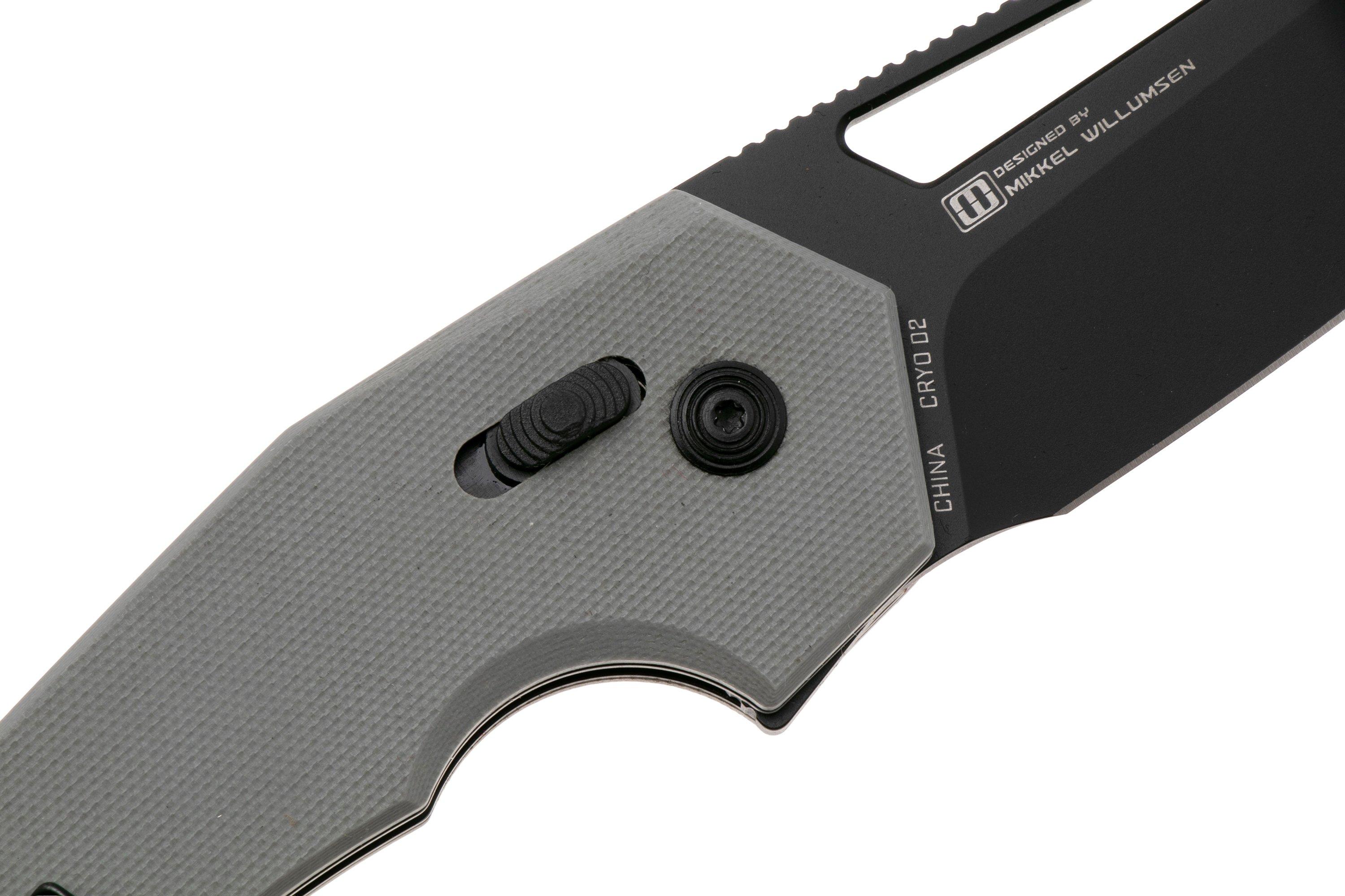 SOG Prohen XR 12-25-03-57, Titanium Nitride D2, Grey G10 pocket knife ...