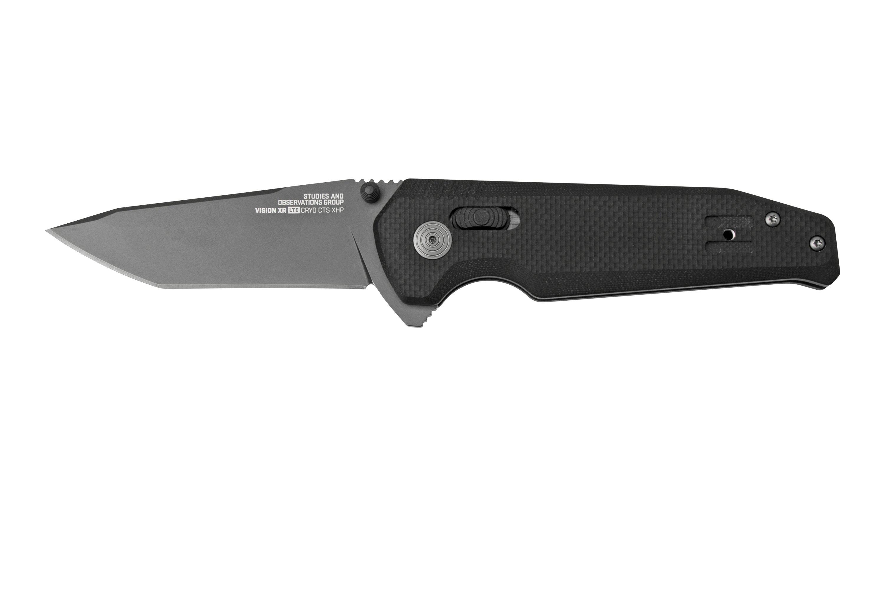 SOG Vision XR LTE Black Graphite 12-57-07-57 pocket knife ...