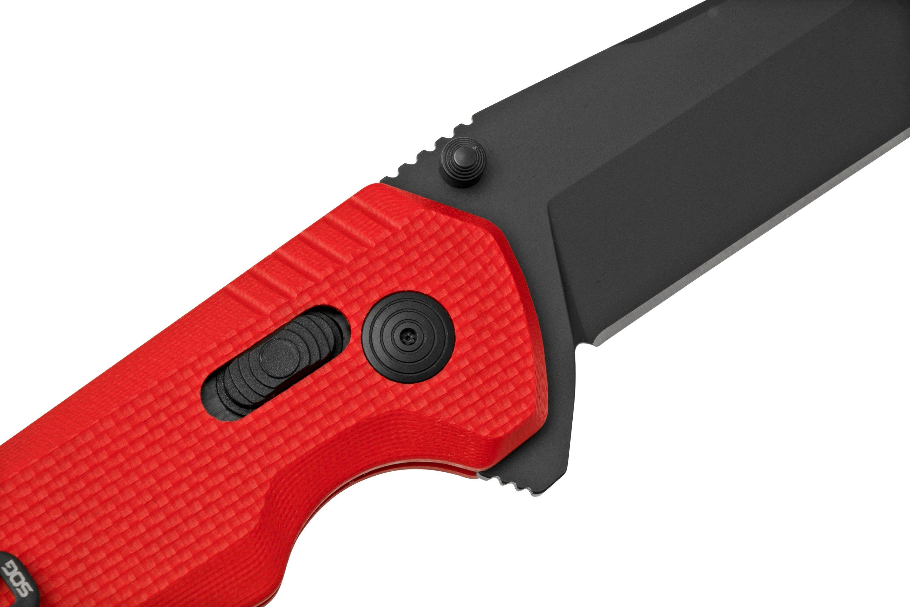 SOG Vision XR LTE Red 12-57-08-57 pocket knife | Advantageously ...