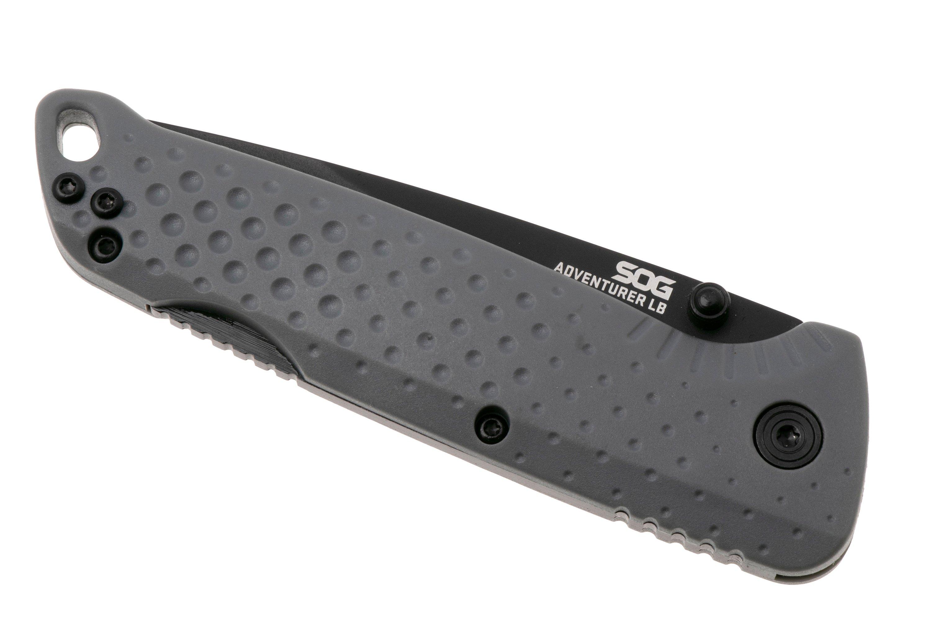 SOG Adventurer LB 13-11-06-43, Titanium Nitride 5CR15MOV, Gray GRN ...