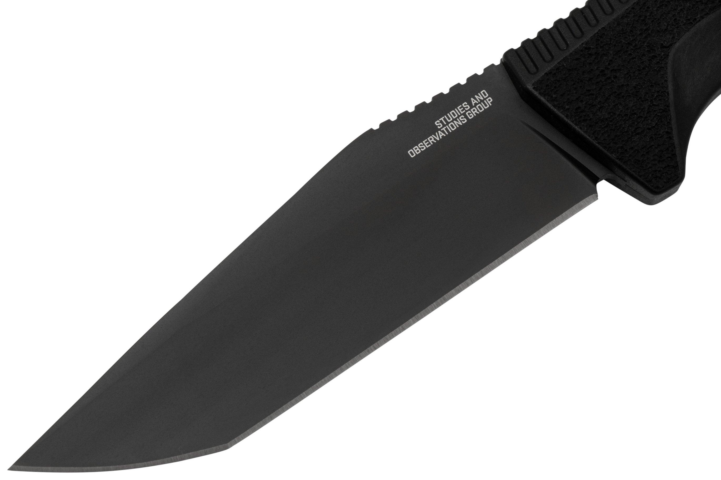 SOG Trident FX 17-12-01-57 Blackout, Straight Edge, fixed knife ...