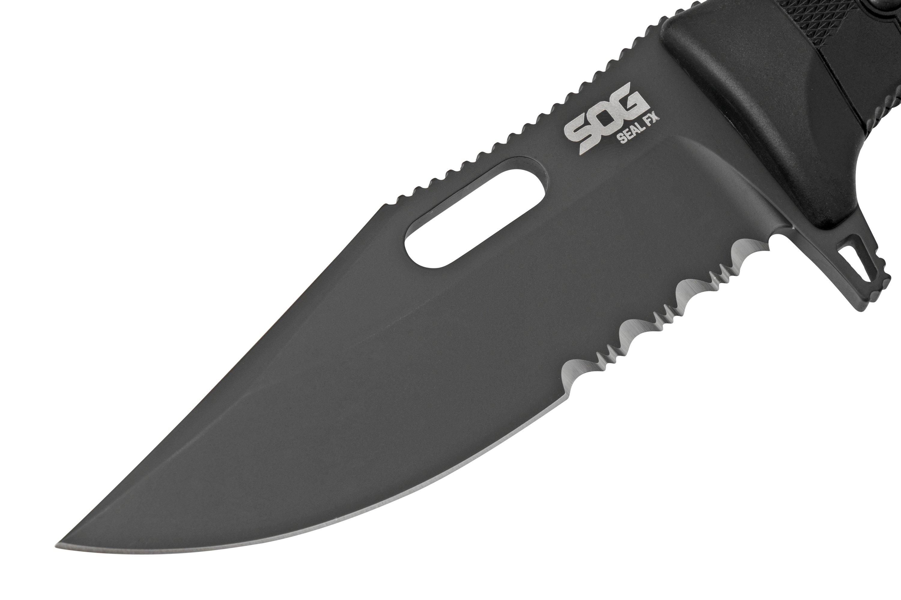 SOG Seal FX, Partially Serrated 17-21-01-57 fixed knife ...