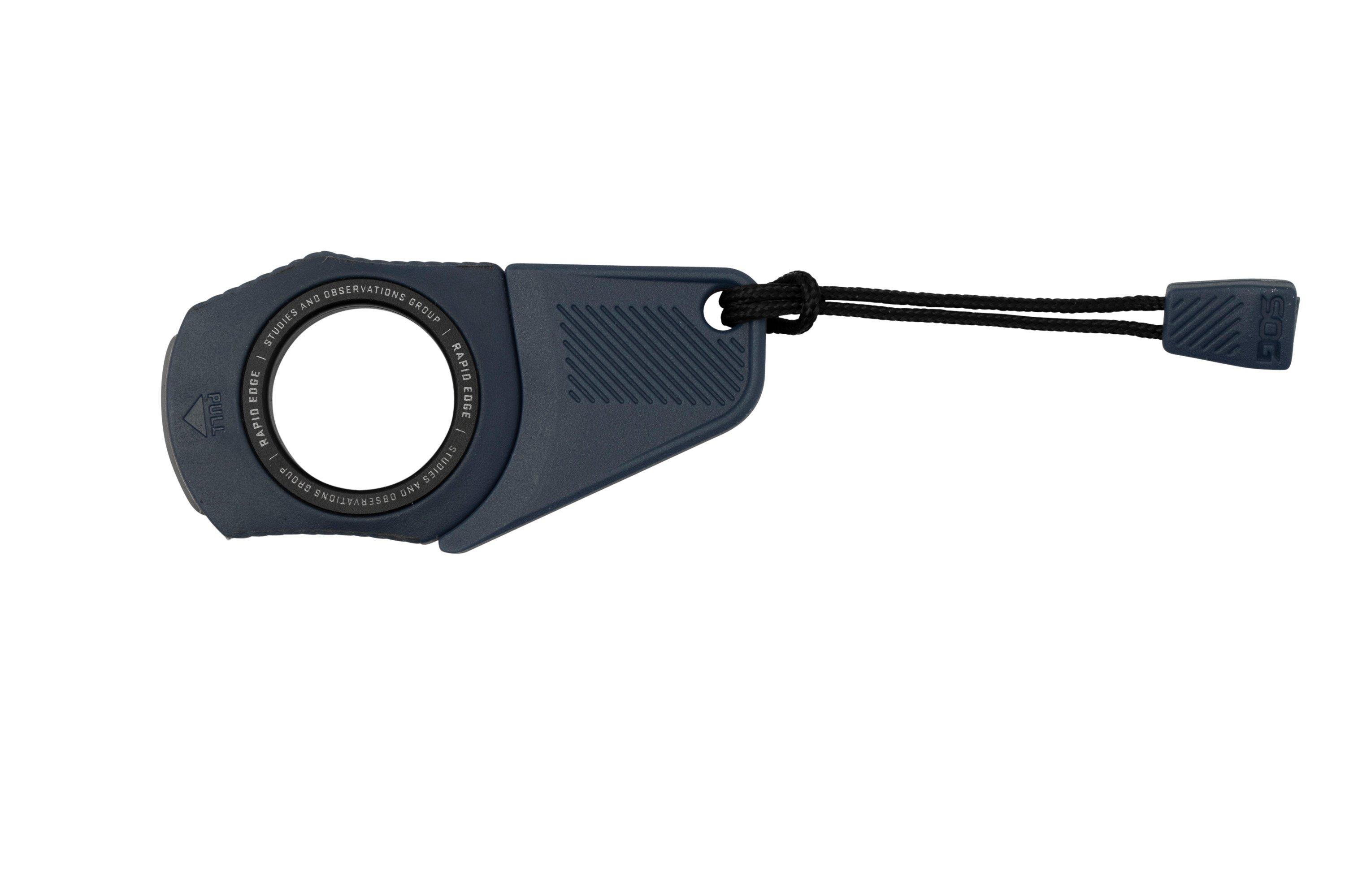 SOG Rapid Rescue Midnight Blue 26-30-03-43 rescue knife ...