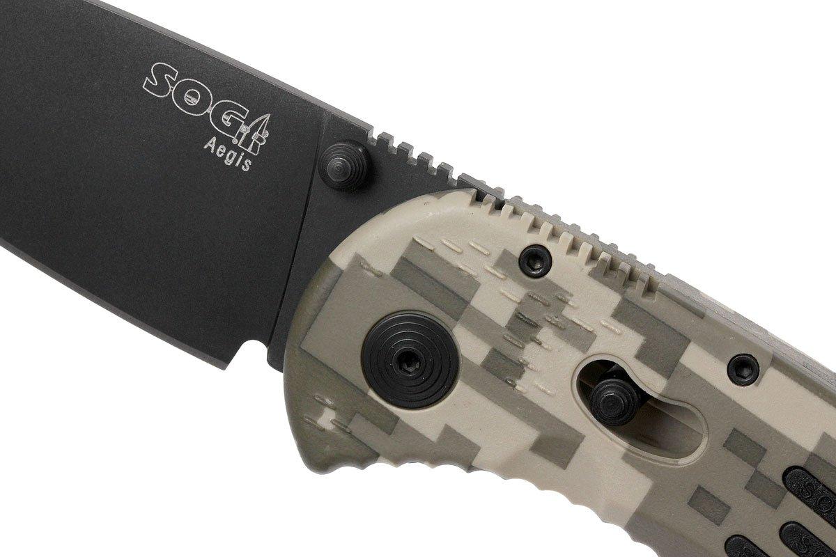 SOG Aegis Digi Camo TiNi AE06-CP | Advantageously shopping at ...