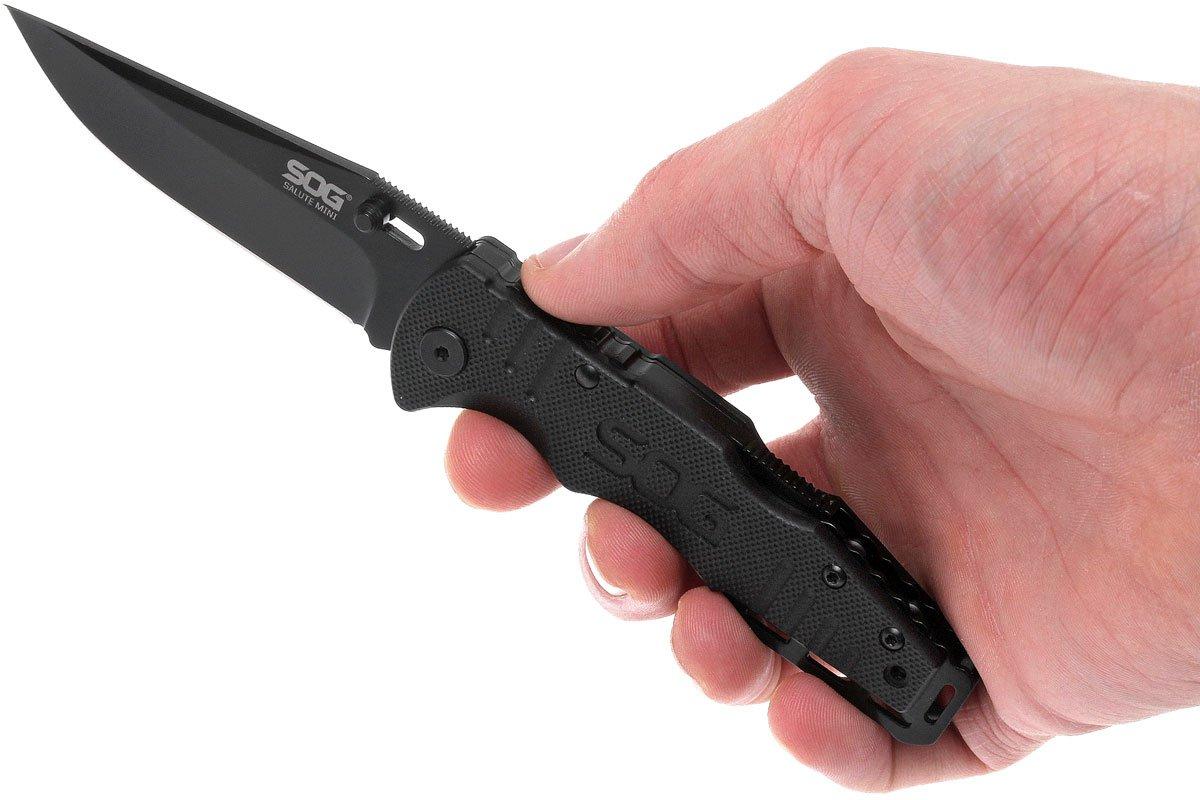 SOG Salute Mini Black FF1101-CP | Advantageously shopping at ...