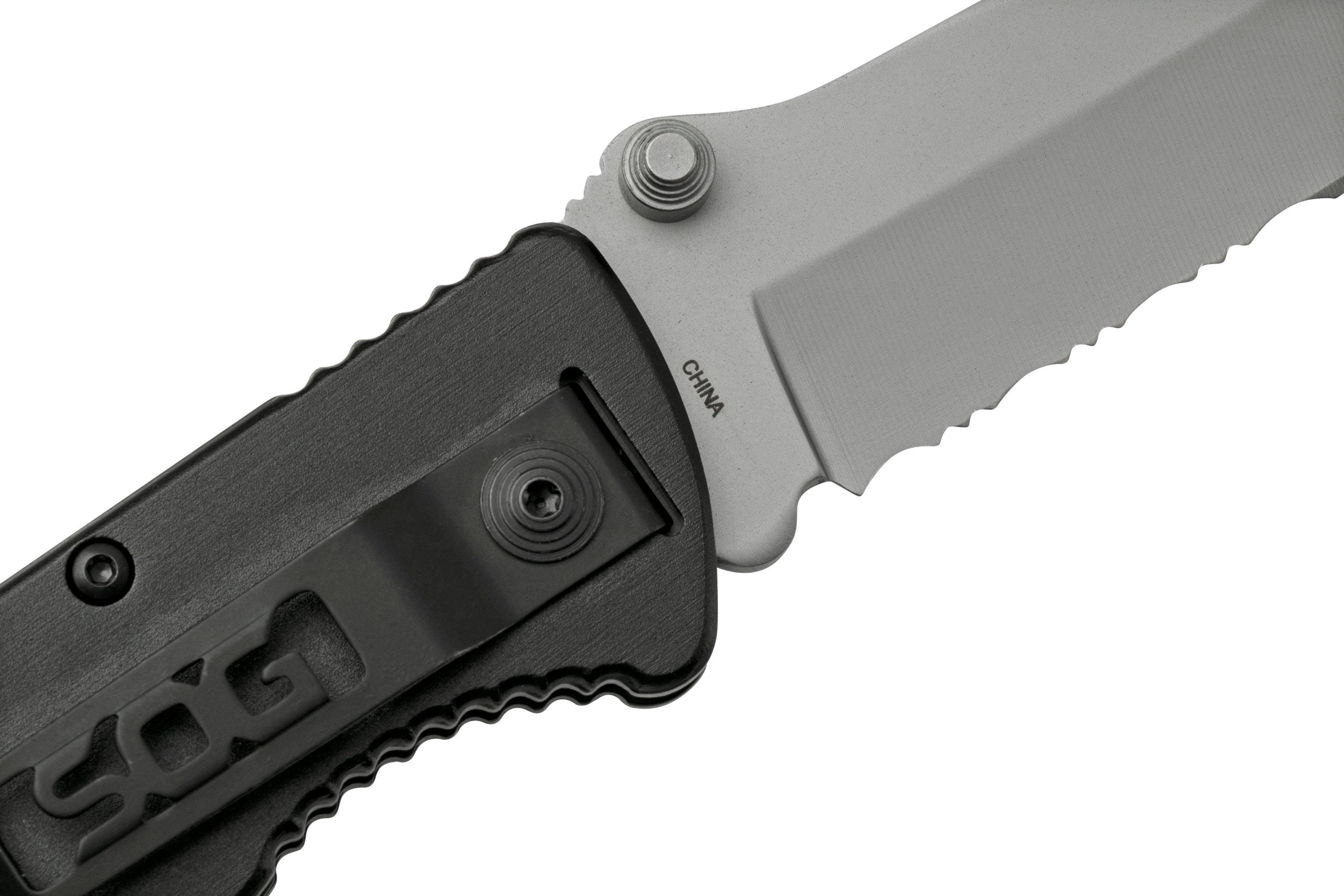 SOG Escape, Bead Blasted FF24-CP pocket knife | Advantageously shopping ...
