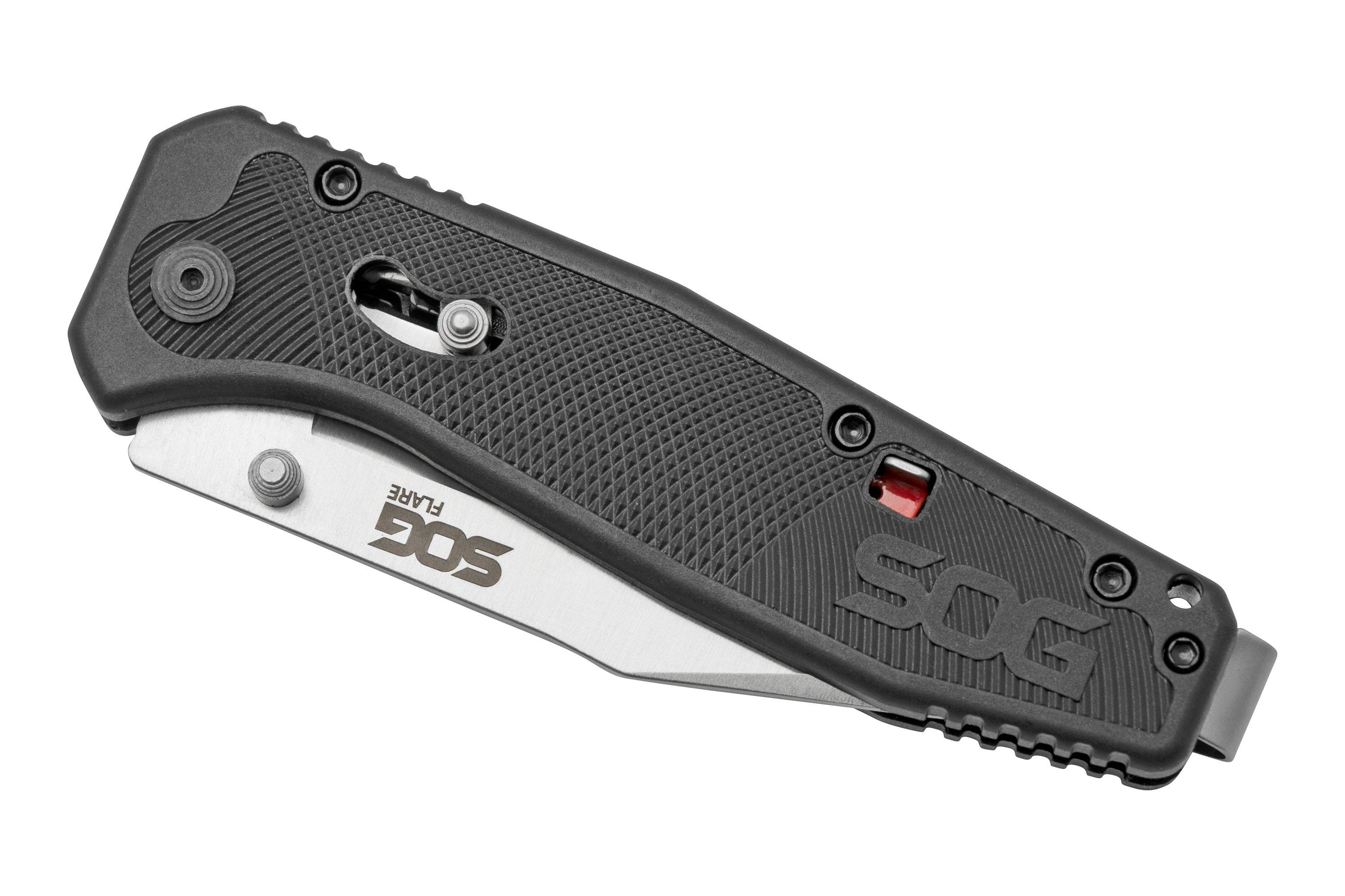 SOG Flare, Satin, Straight FLA1001-CP Taschenmesser | Günstiger shoppen ...