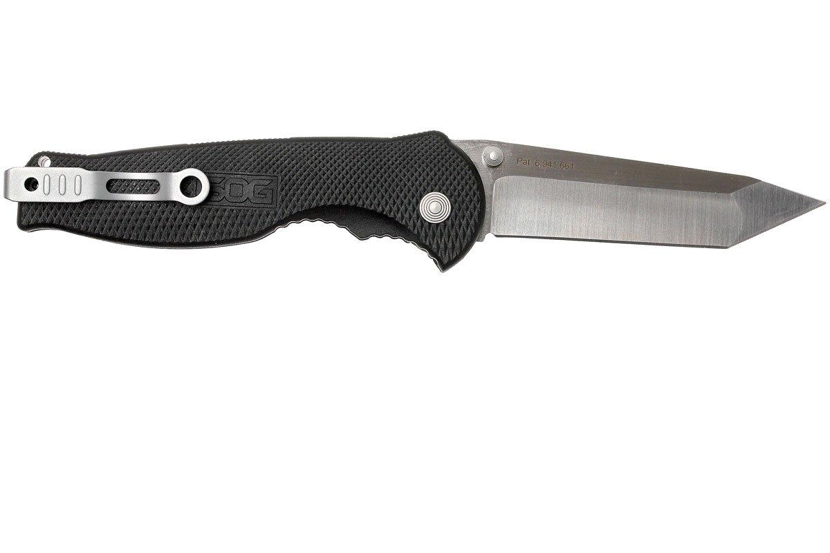 SOG Flash II Tanto Satin straight edge- FSA-8 | Advantageously shopping ...