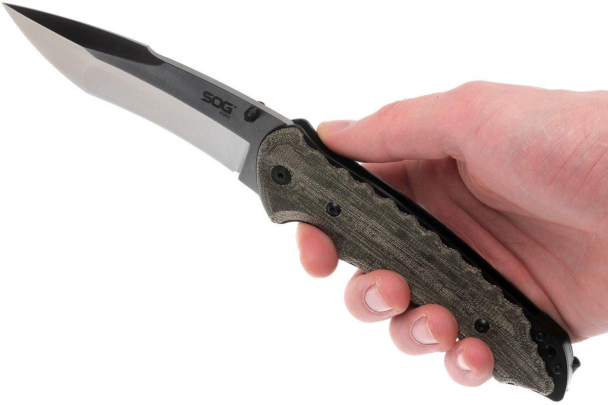 SOG Kiku Folder Large, Satin KU-1011 | Advantageously shopping at ...