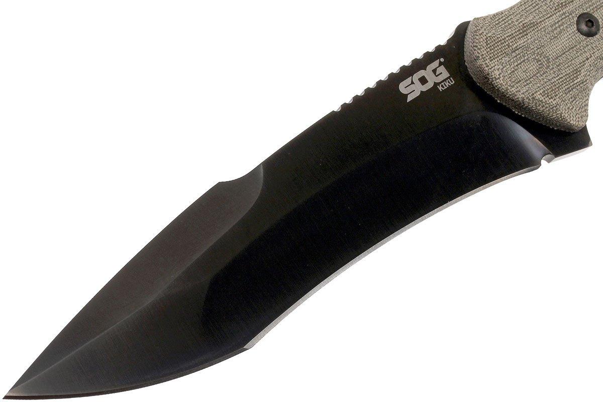 SOG Kiku Fixed Large, Black Tini KU-2012 | Advantageously shopping at ...