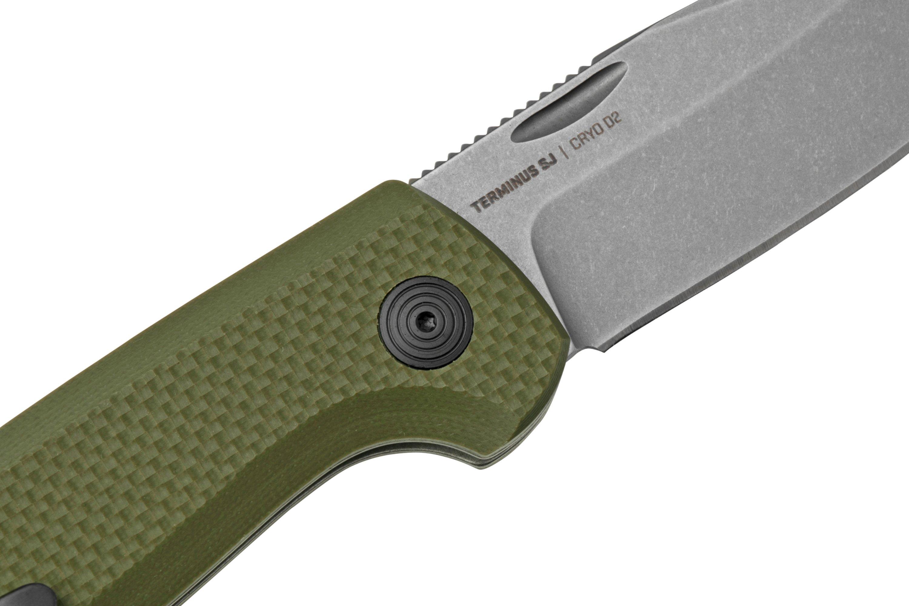 SOG Terminus SJ OD Green TM1004-BX slipjoint pocket knife ...