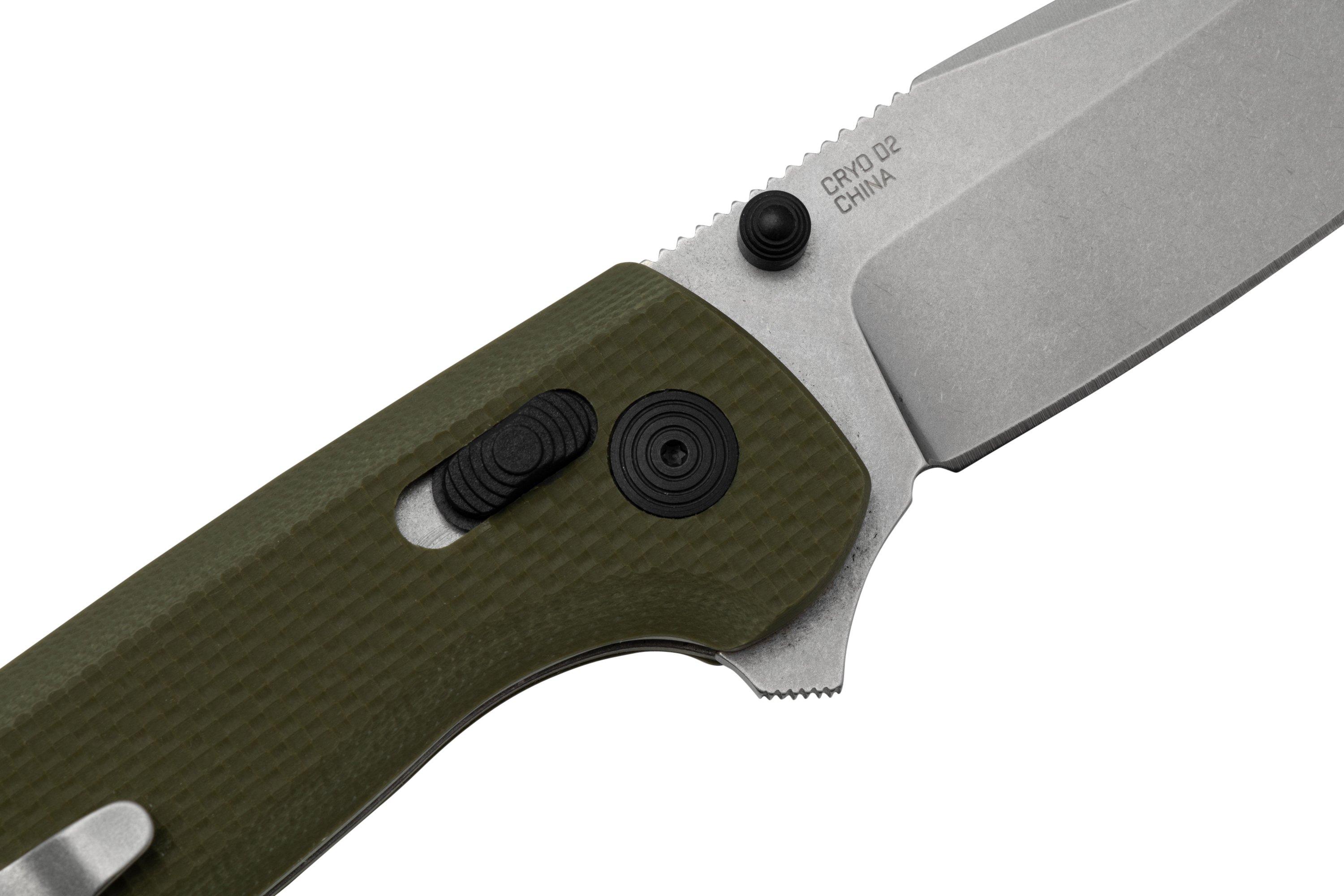 SOG Terminus XR OD Green G10, TM1022 pocket knife | Advantageously ...