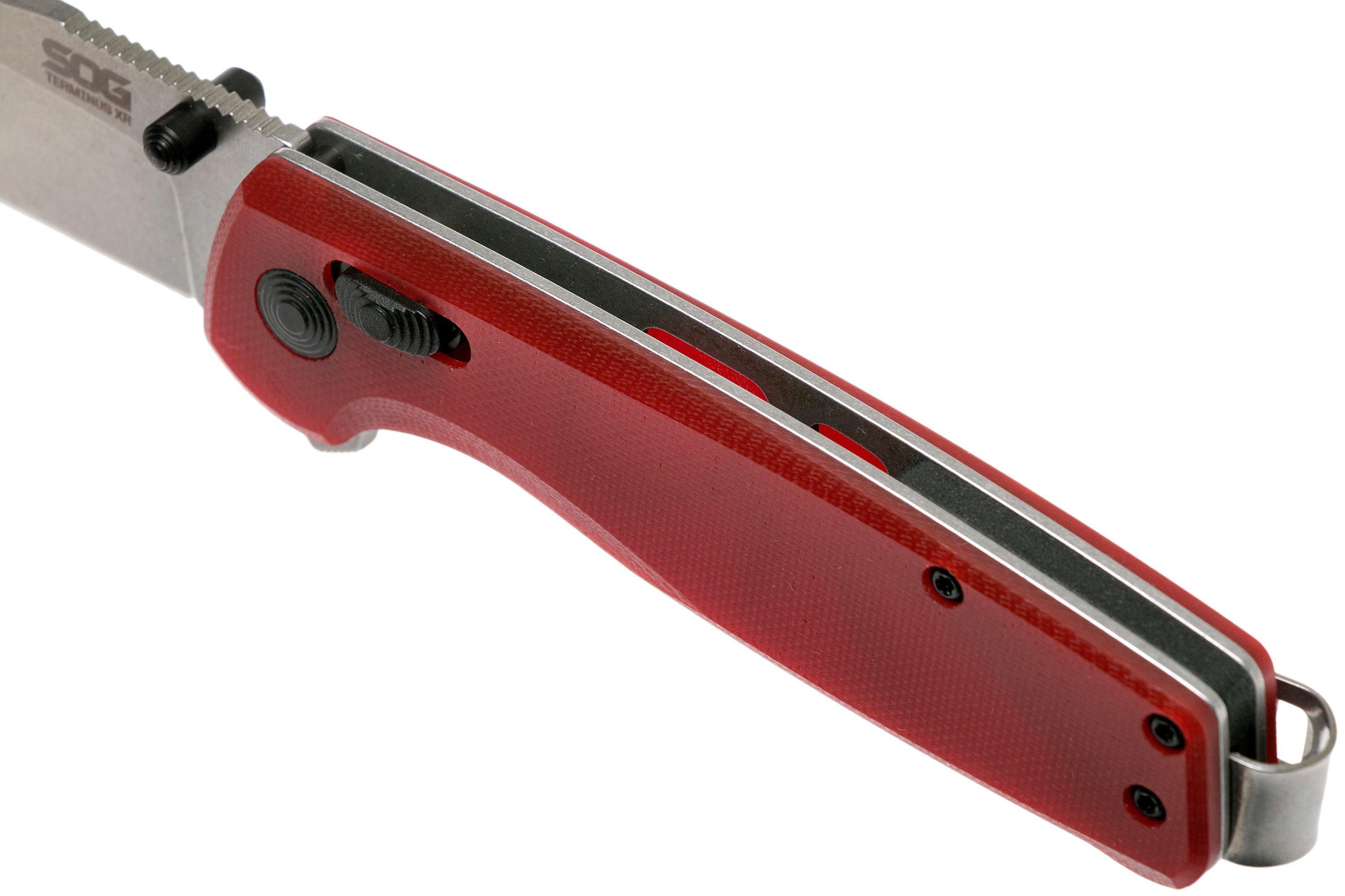 SOG Terminus XR G10 Crimson, TM1023 pocket knife | Advantageously shopping at Knivesandtools.dk