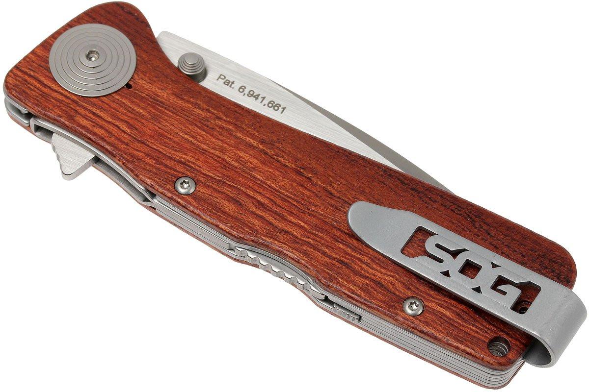 SOG Twitch XL - Wood Handle TWI24-BK | Advantageously shopping at ...