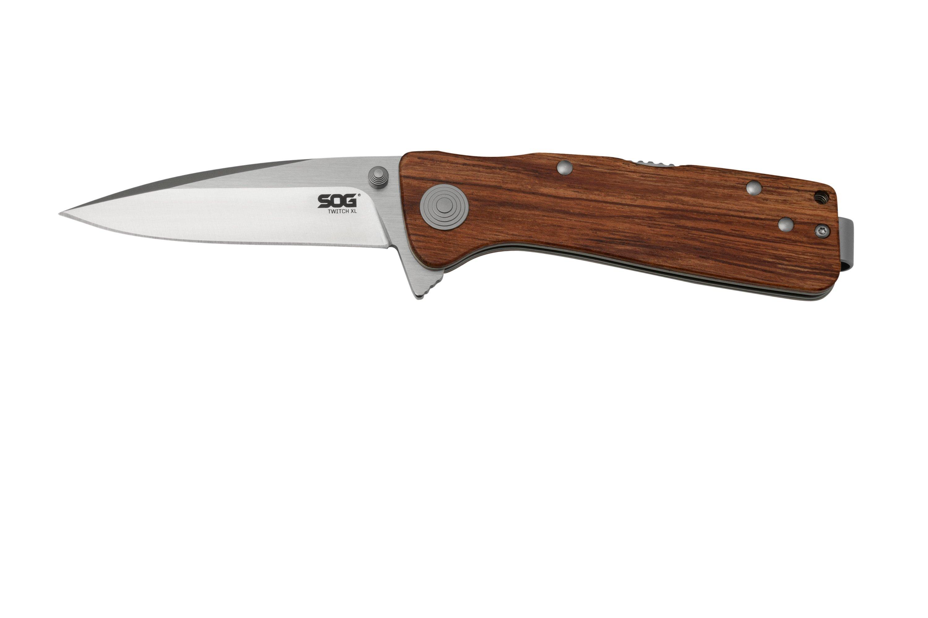 SOG Twitch XL, TWI24-CP Wood, coltello da tasca | Fare acquisti ...