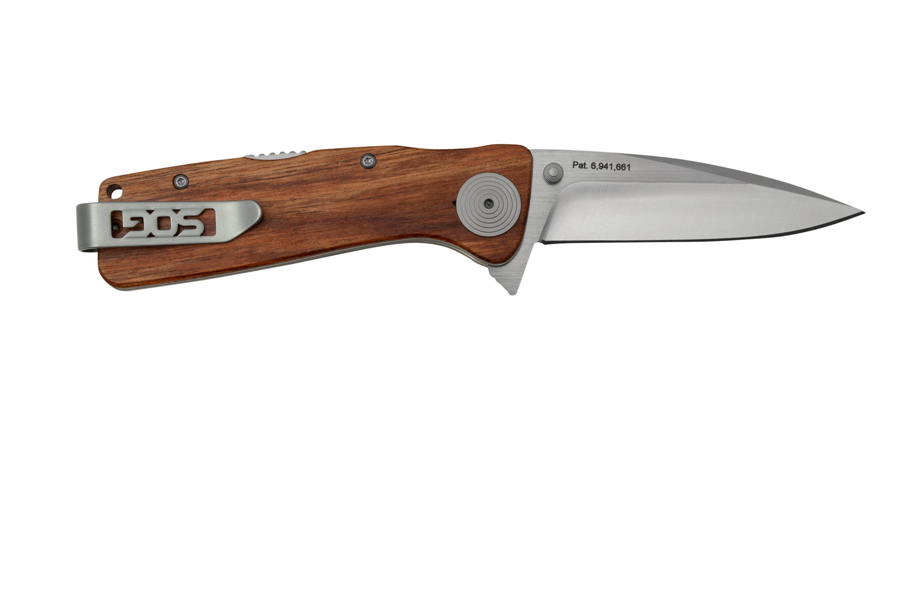 SOG Twitch XL, TWI24-CP Wood, pocket knife | Advantageously shopping at ...
