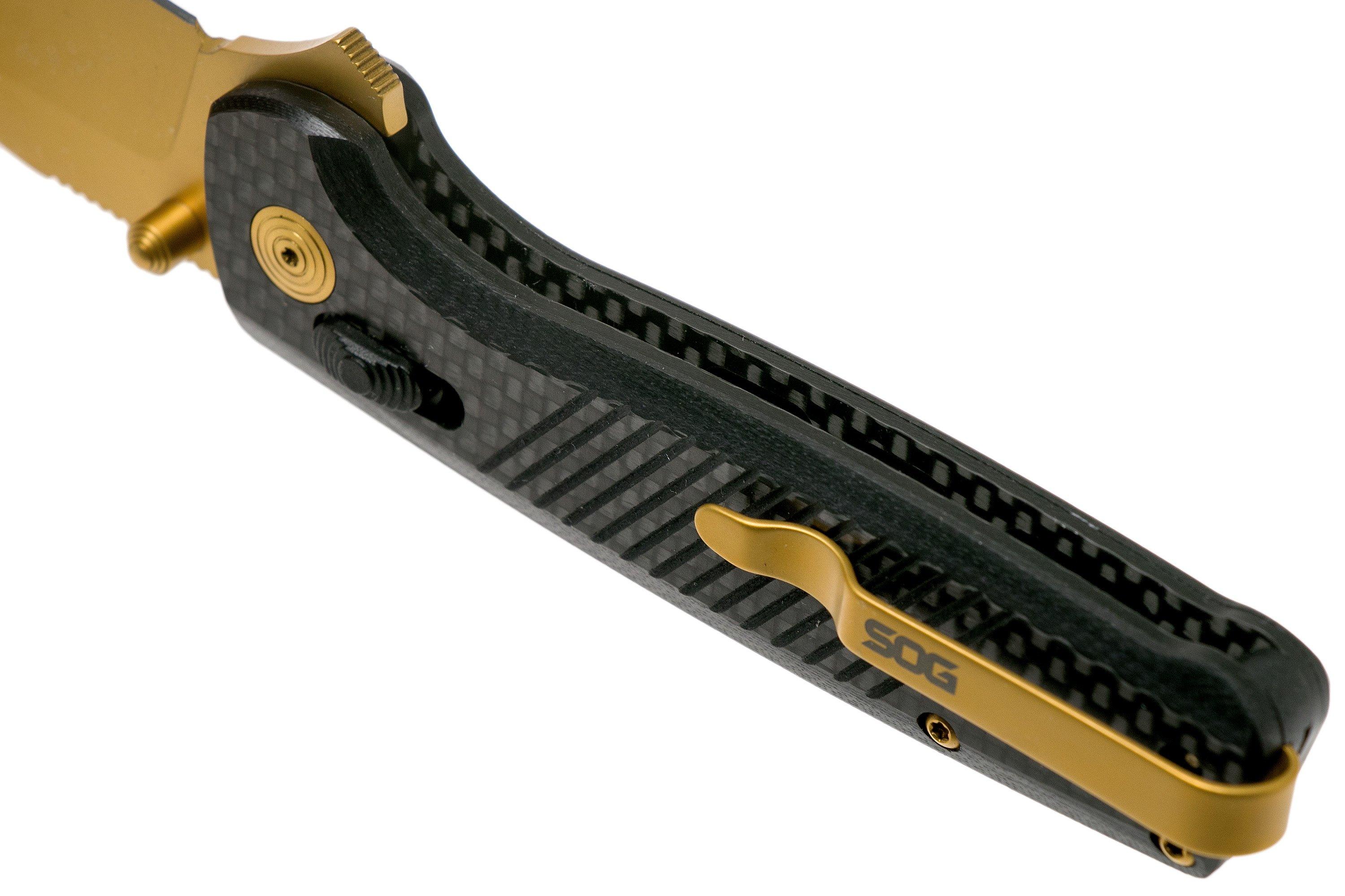SOG Terminus XR LTE TM1033 Carbon Gold navaja | Compras con ventajas en ...