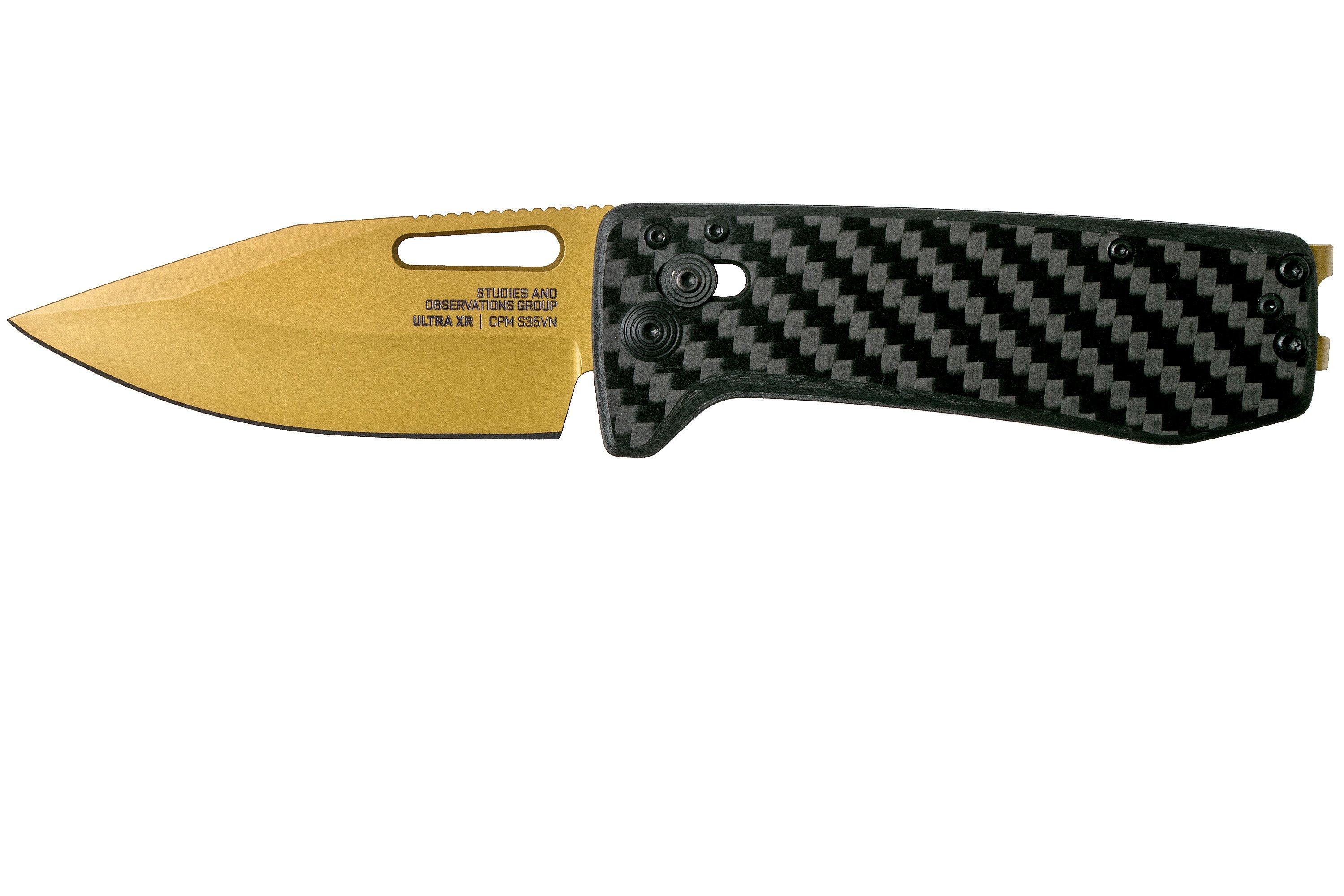SOG Ultra XR Carbon & Gold 12-63-02-57 pocket knife | Advantageously ...