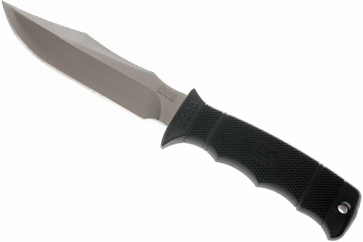 SOG Seal Pup Elite satin Blade, Kydex sheath | Advantageously shopping ...