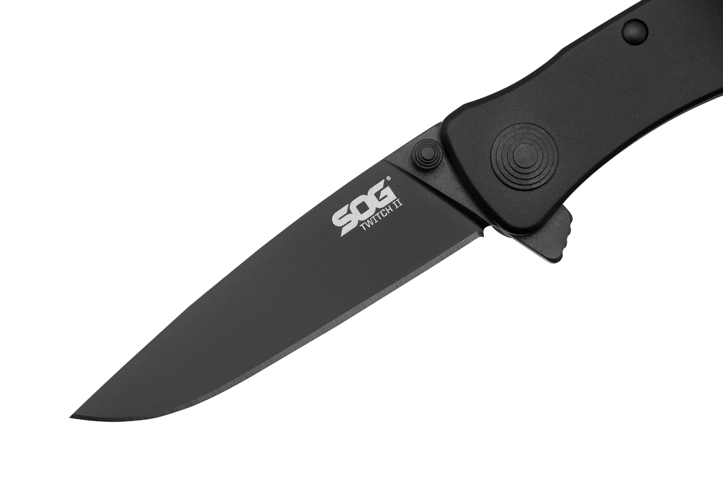 SOG Twitch II WI-12 Black, pocket knife | Advantageously shopping at ...
