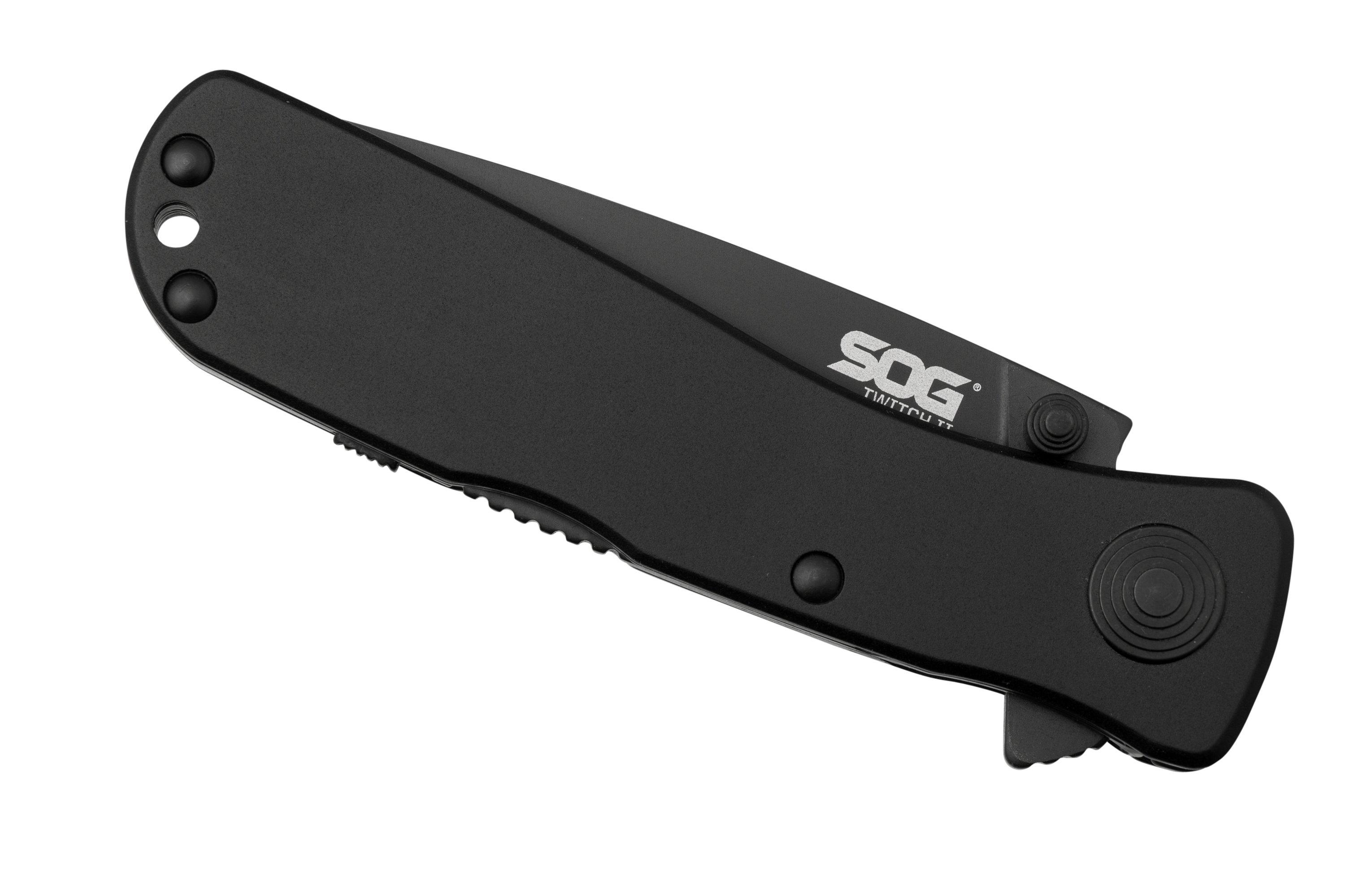 SOG Twitch II WI-12 Black, pocket knife | Advantageously shopping at ...