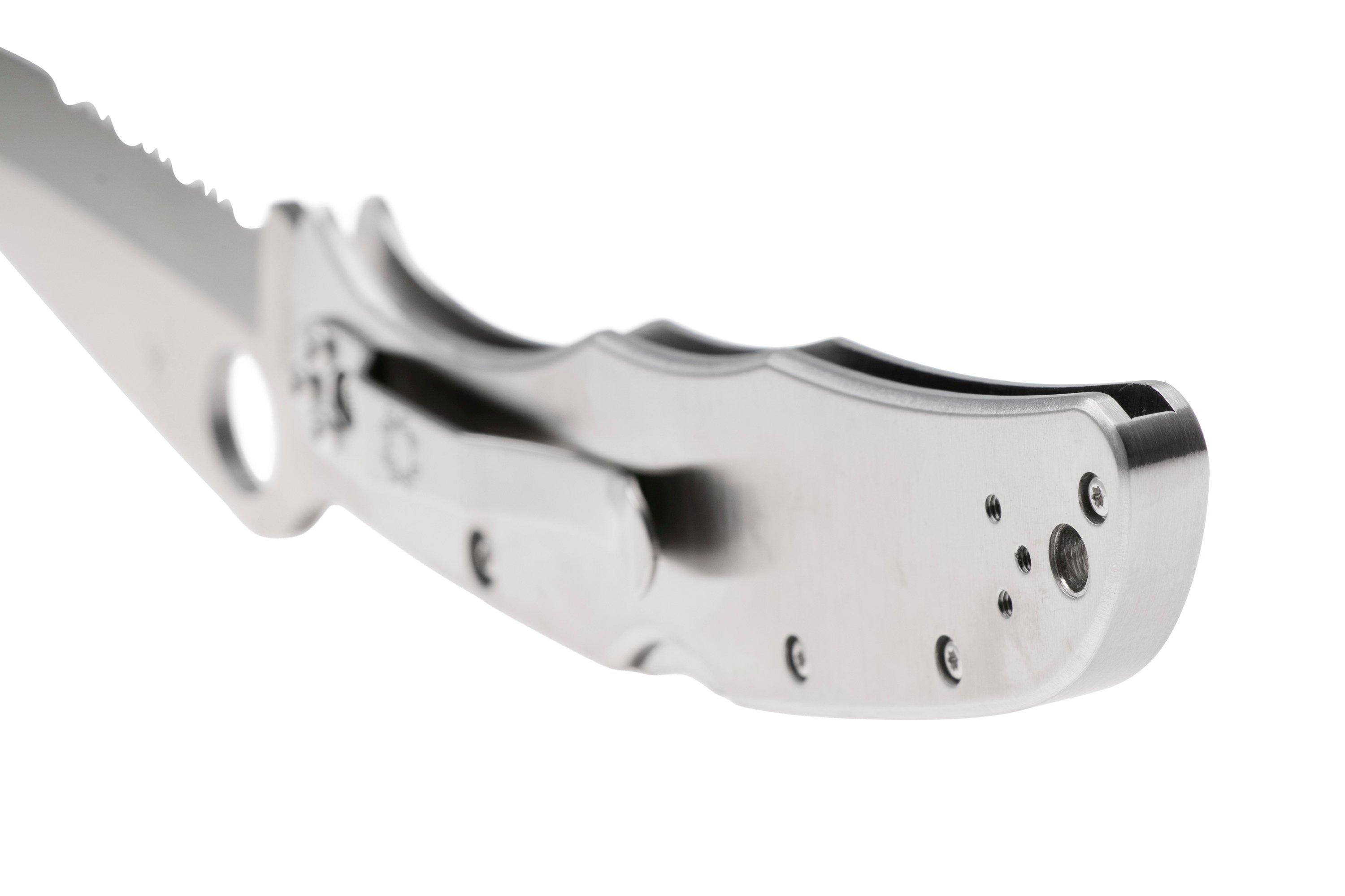 Spyderco Endura 4 Stainless Steel C10PS partially serrated pocket knife | Advantageously ...