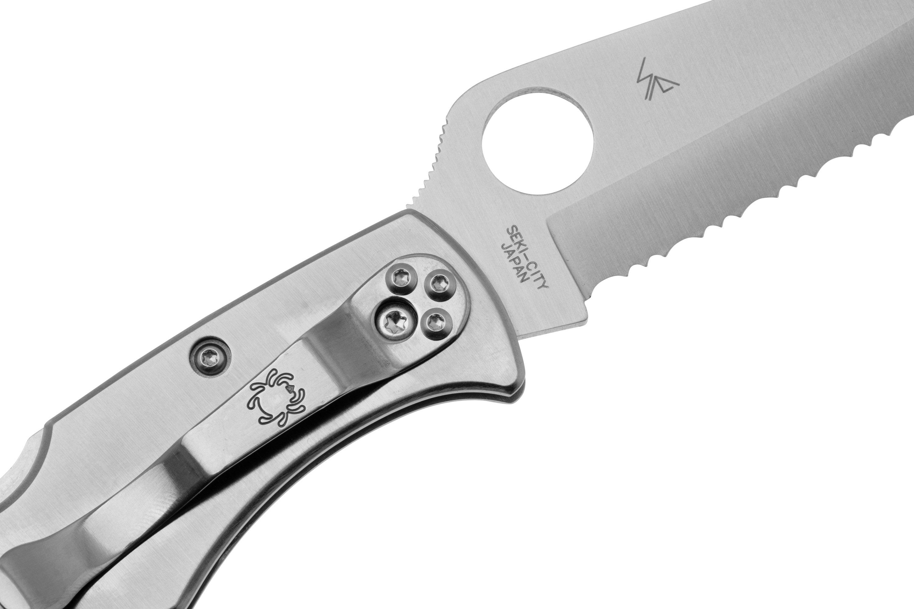 Spyderco Endura 4 Stainless Steel C10S serrated pocket knife ...