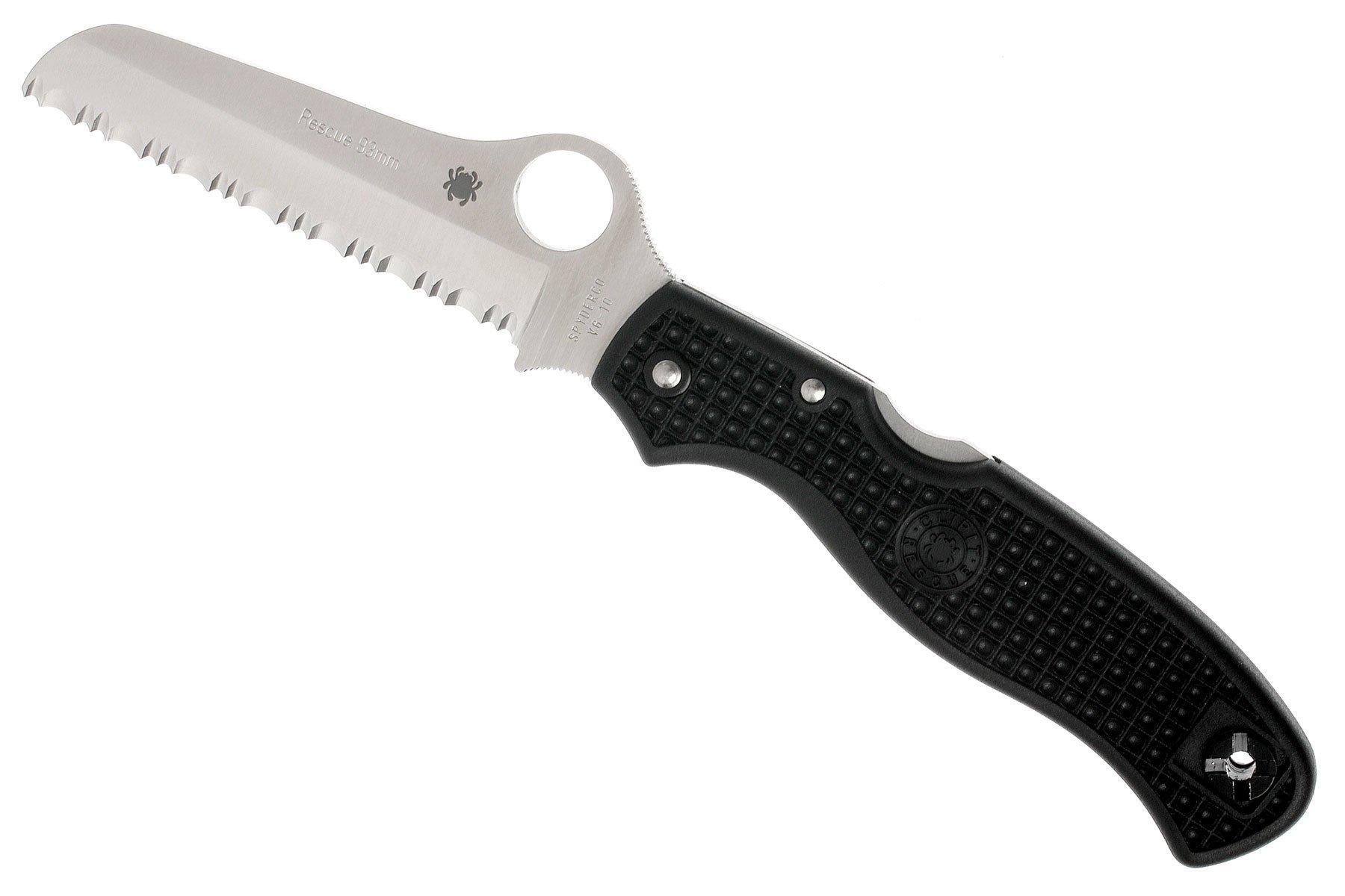 Spyderco- C14BK Rescue 93 mm. | Advantageously shopping at ...
