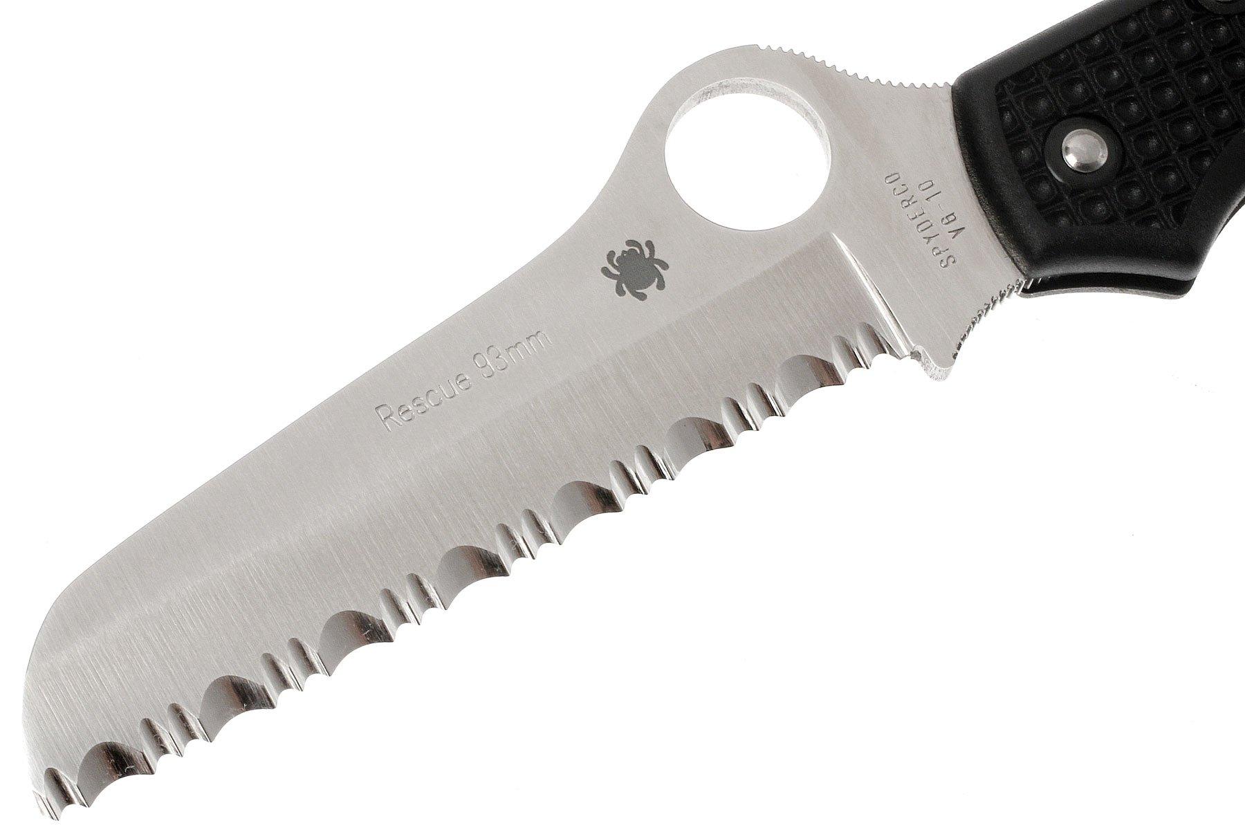 Spyderco- C14BK Rescue 93 mm. | Advantageously shopping at ...