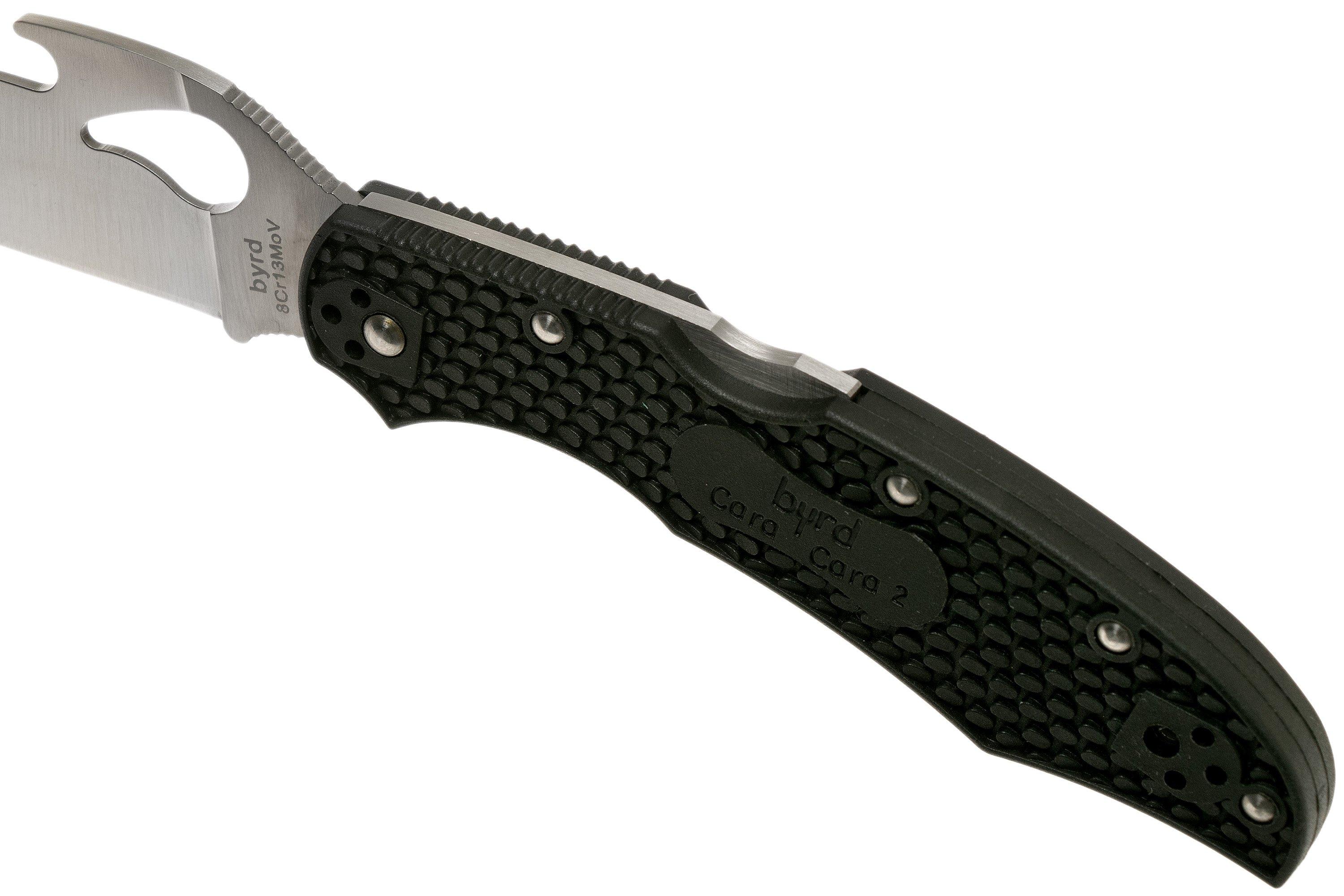 Spyderco Byrd Cara Cara 2 Emerson Wave BY03PBK2W Black FRN, pocket ...