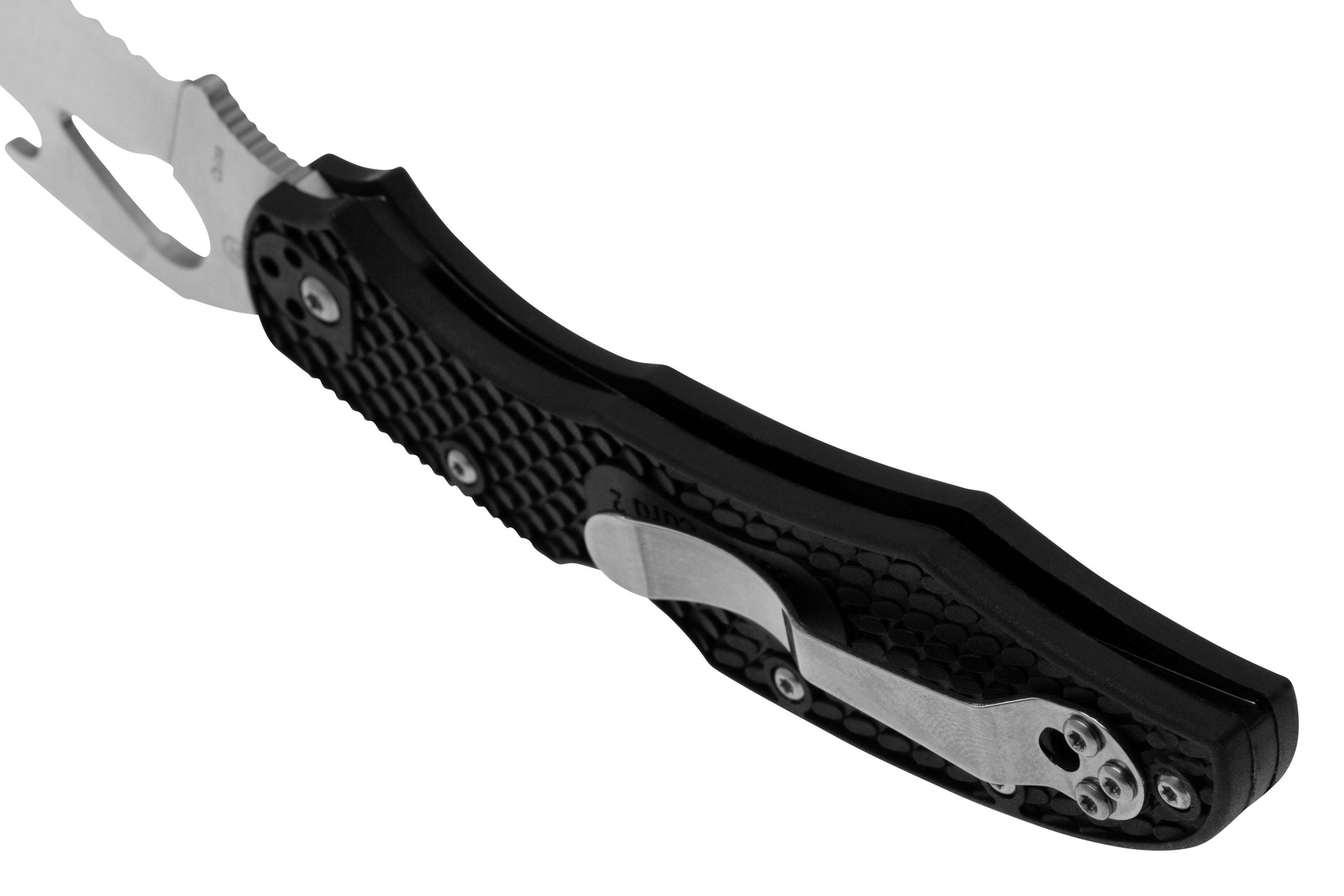 Spyderco Byrd Cara Cara 2 Emerson Wave BY03PSBK2W Black FRN, partially ...