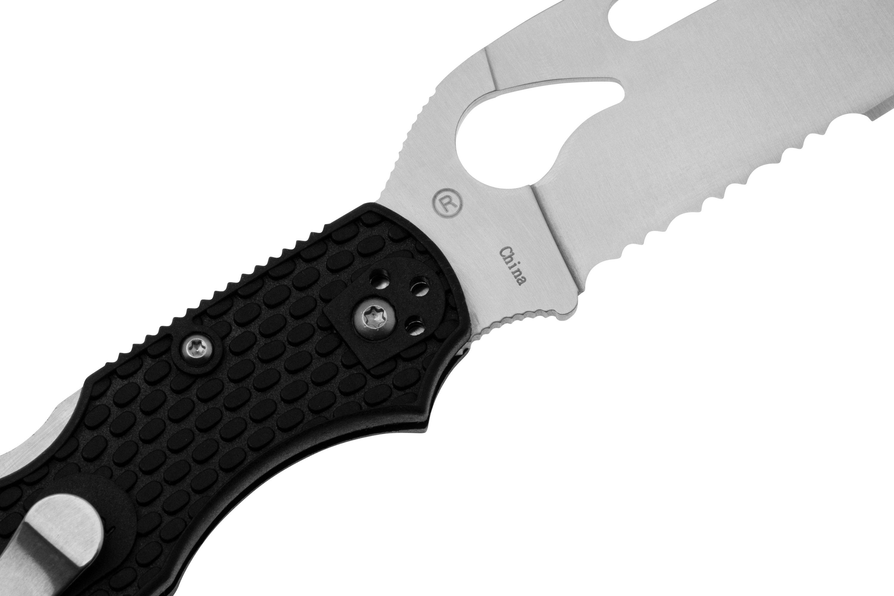 Spyderco Byrd Cara Cara 2 Emerson Wave BY03PSBK2W Black FRN, partially ...
