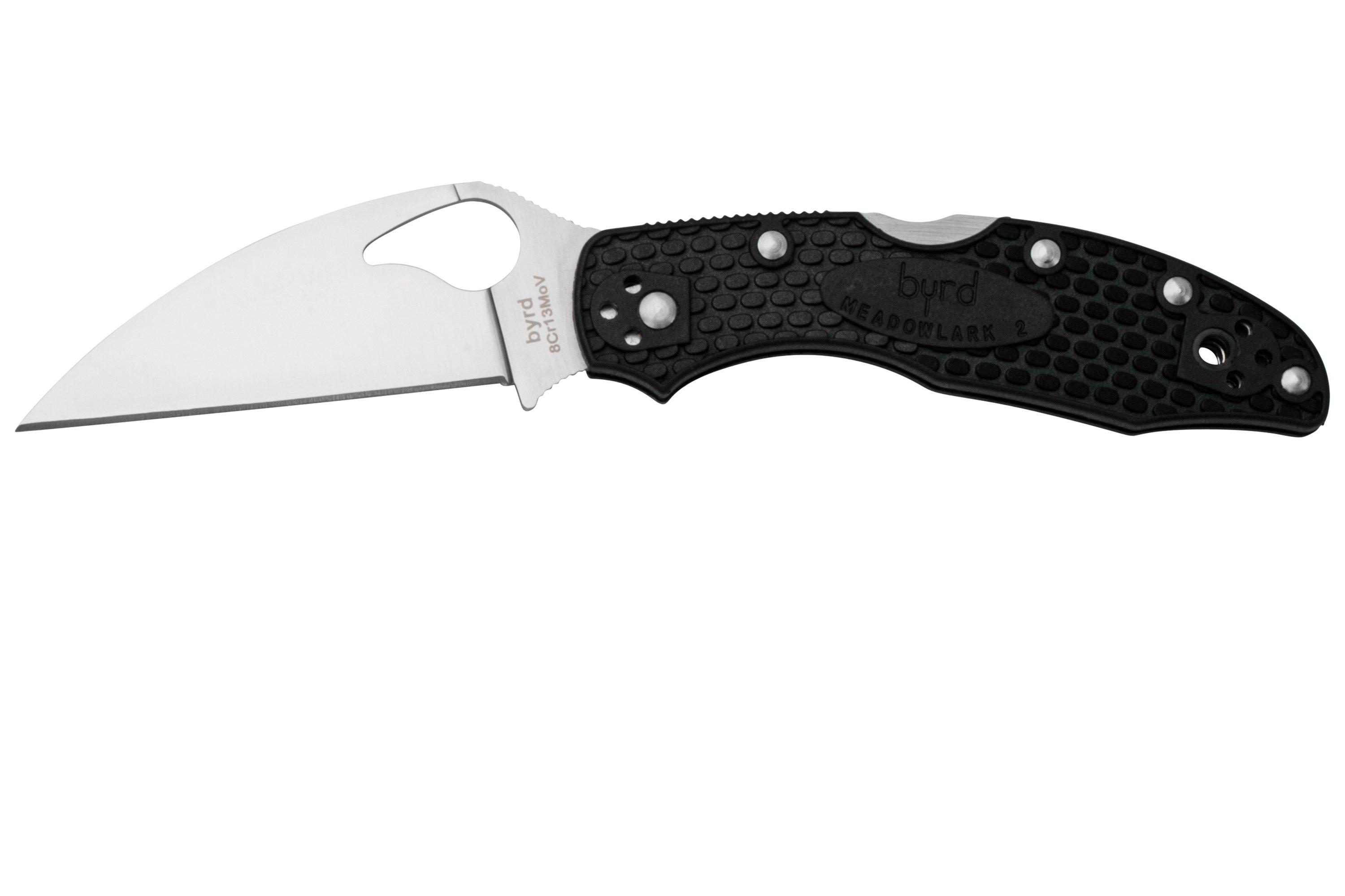 Spyderco Byrd Meadowlark 2 Wharncliffe BY04PBKWC2 pocket knife ...