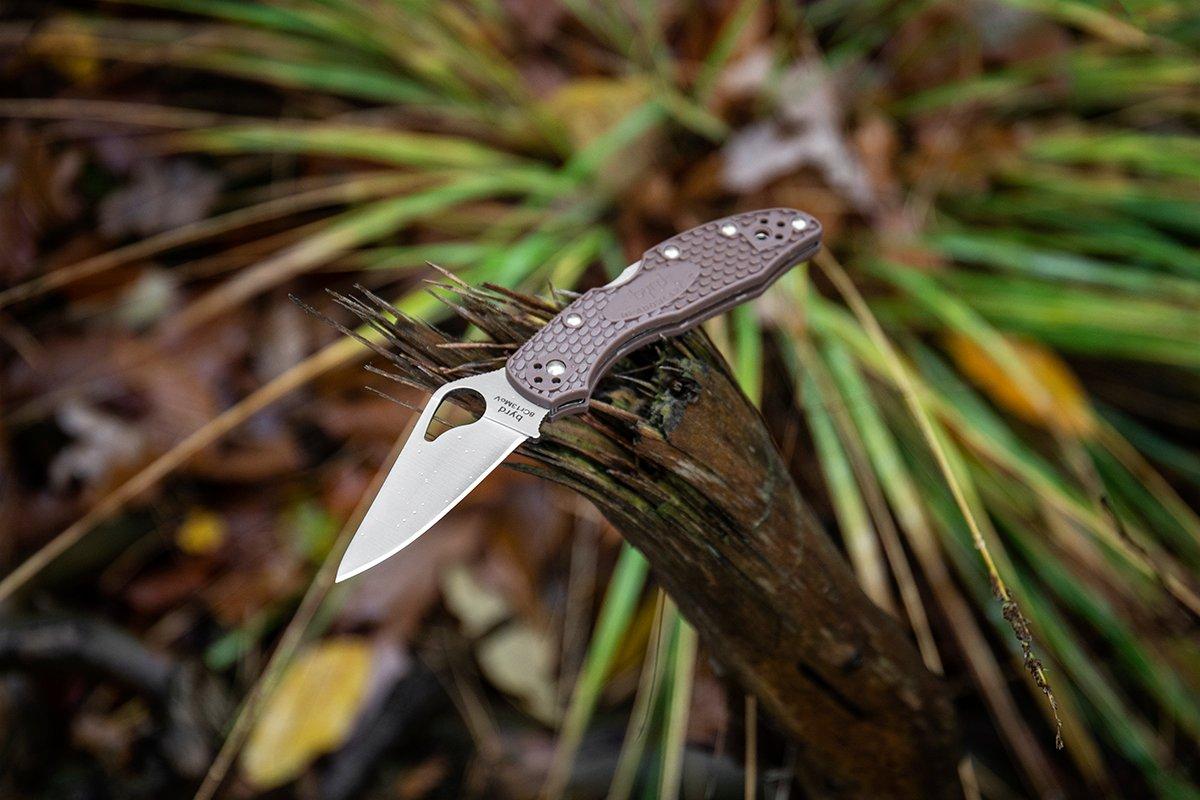 Spyderco Byrd Meadowlark 2 brown BY04PBN2 pocket knife | Advantageously ...