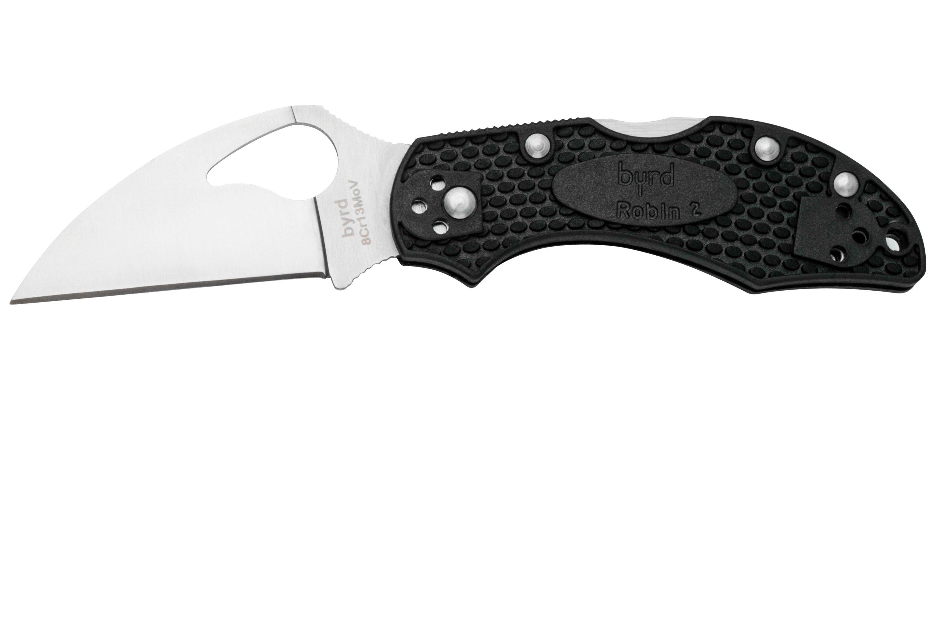 Spyderco Byrd Robin 2 Wharncliffe BY10PBKWC2 pocket knife ...