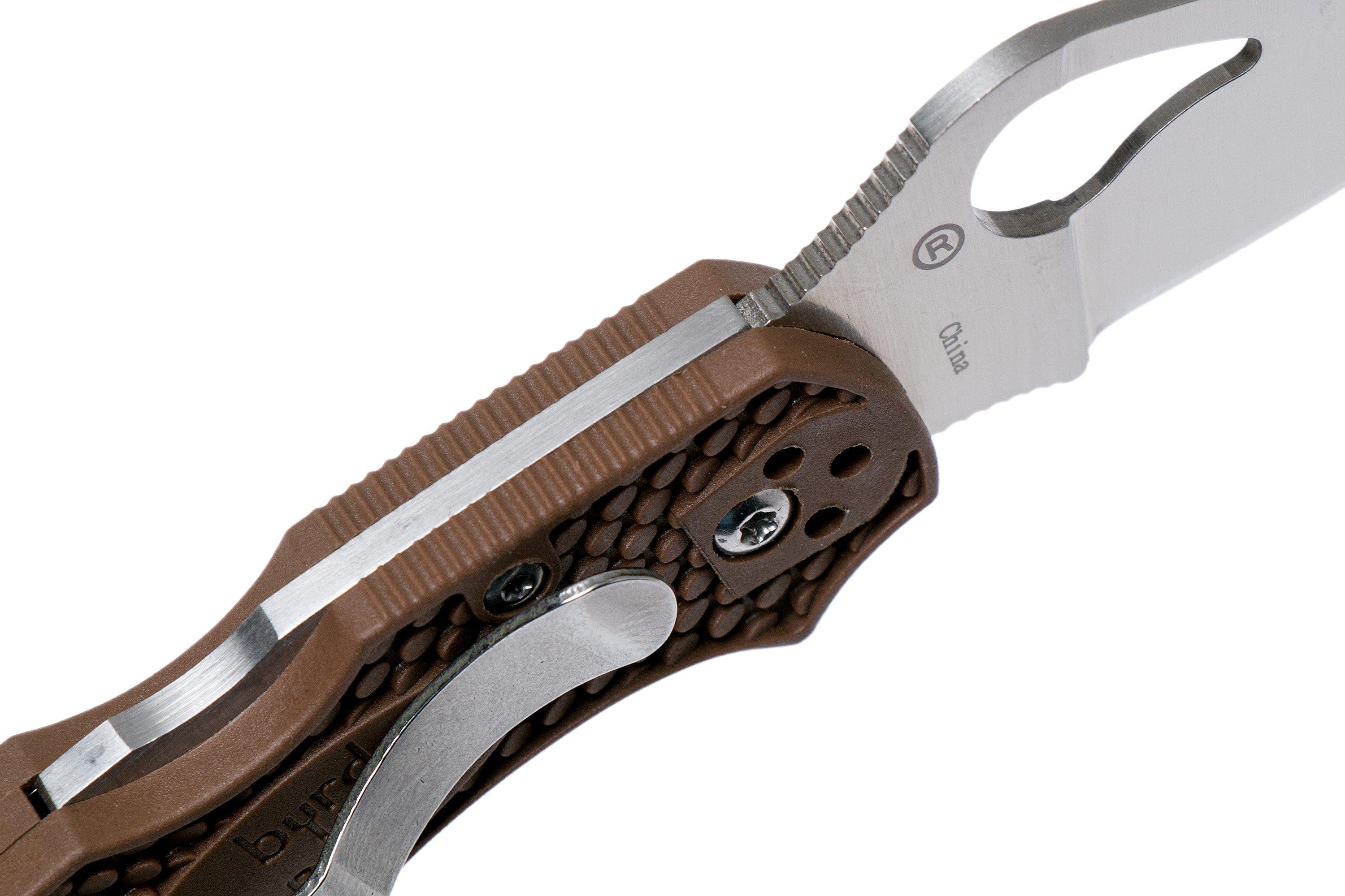 Spyderco Byrd Robin 2 Brown By10pbn2 Pocket Knife Advantageously Shopping At Uk