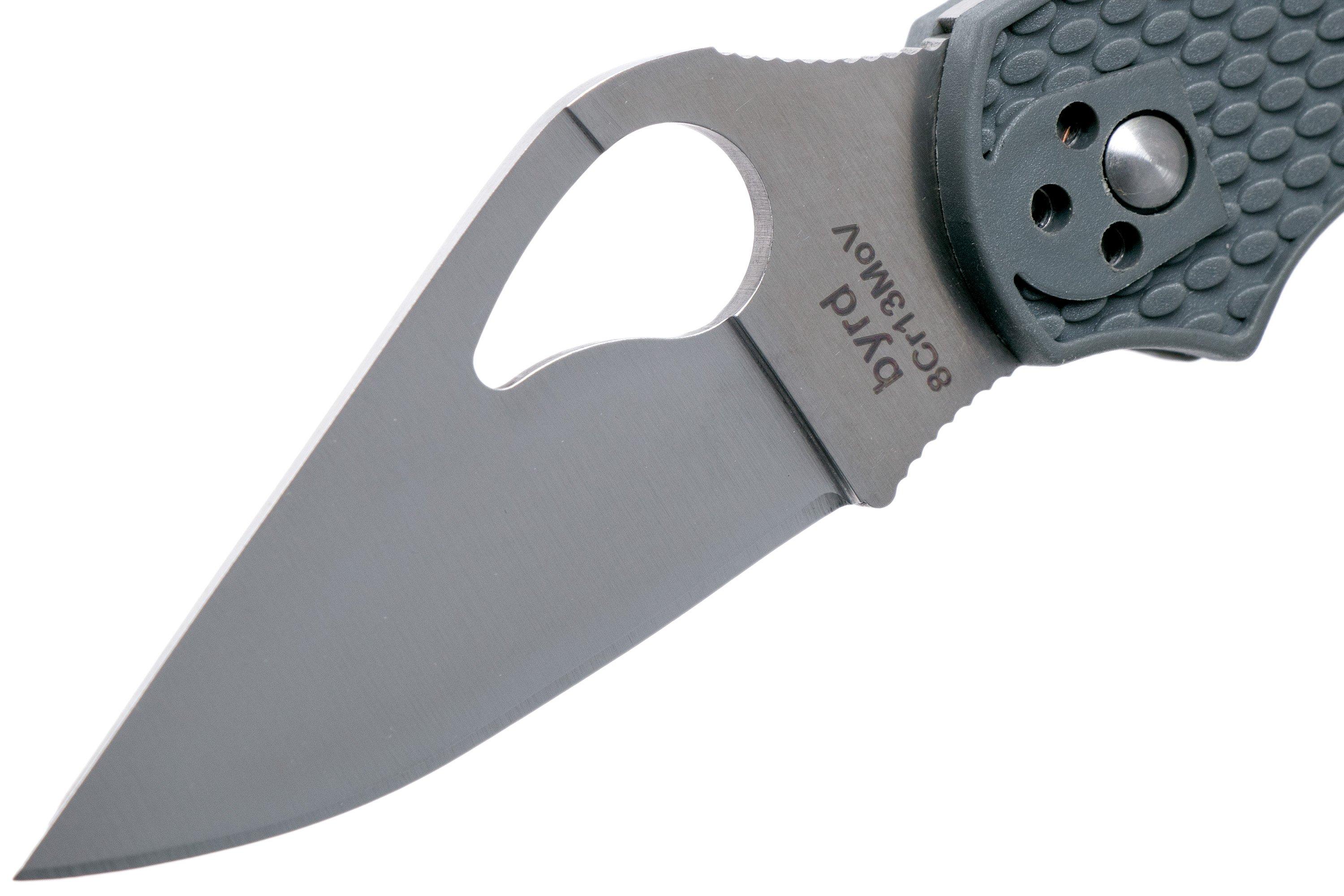 Spyderco Byrd Robin 2 Grey BY10PGY2 pocket knife | Advantageously ...